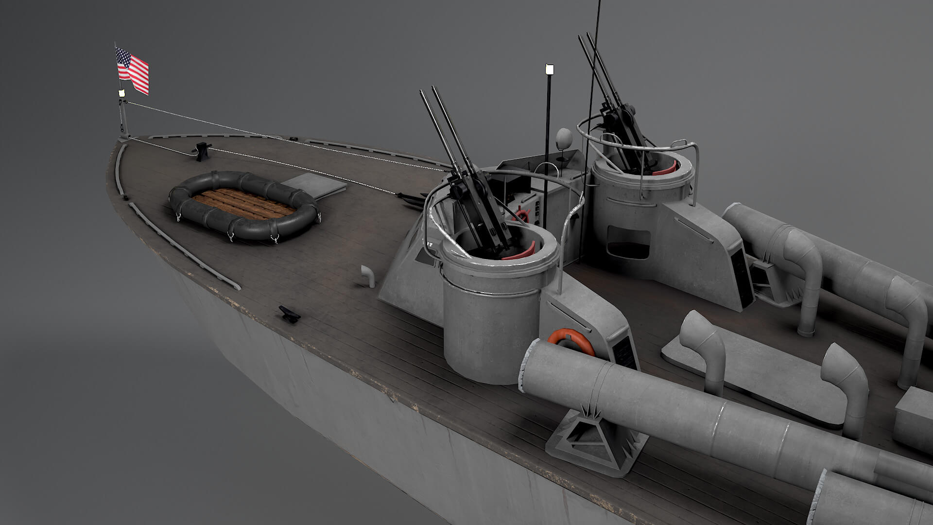 Higgins PT-71 Patrol Torpedo 3D Model by m4rios