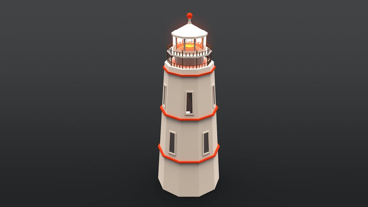 Lighthouse - 3D Model by m4rios