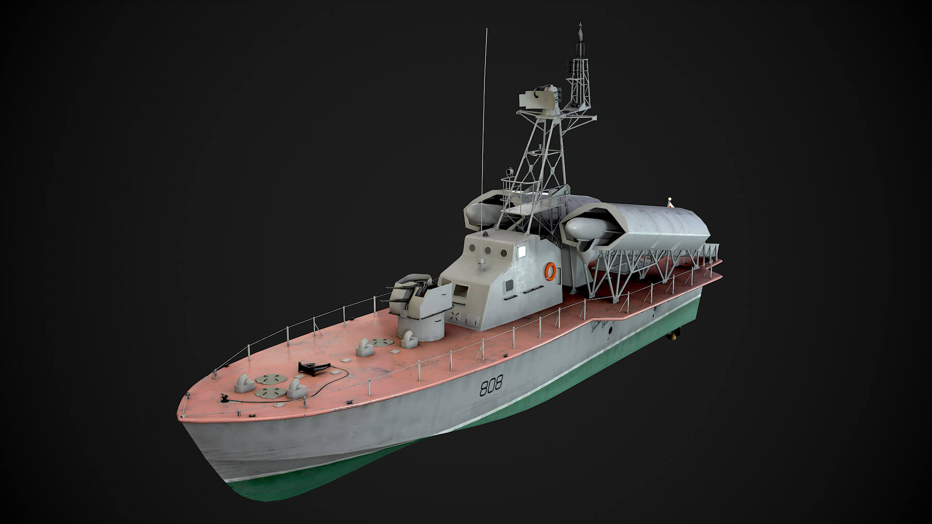 Project 183R Missile Boat - 3D Model by m4rios