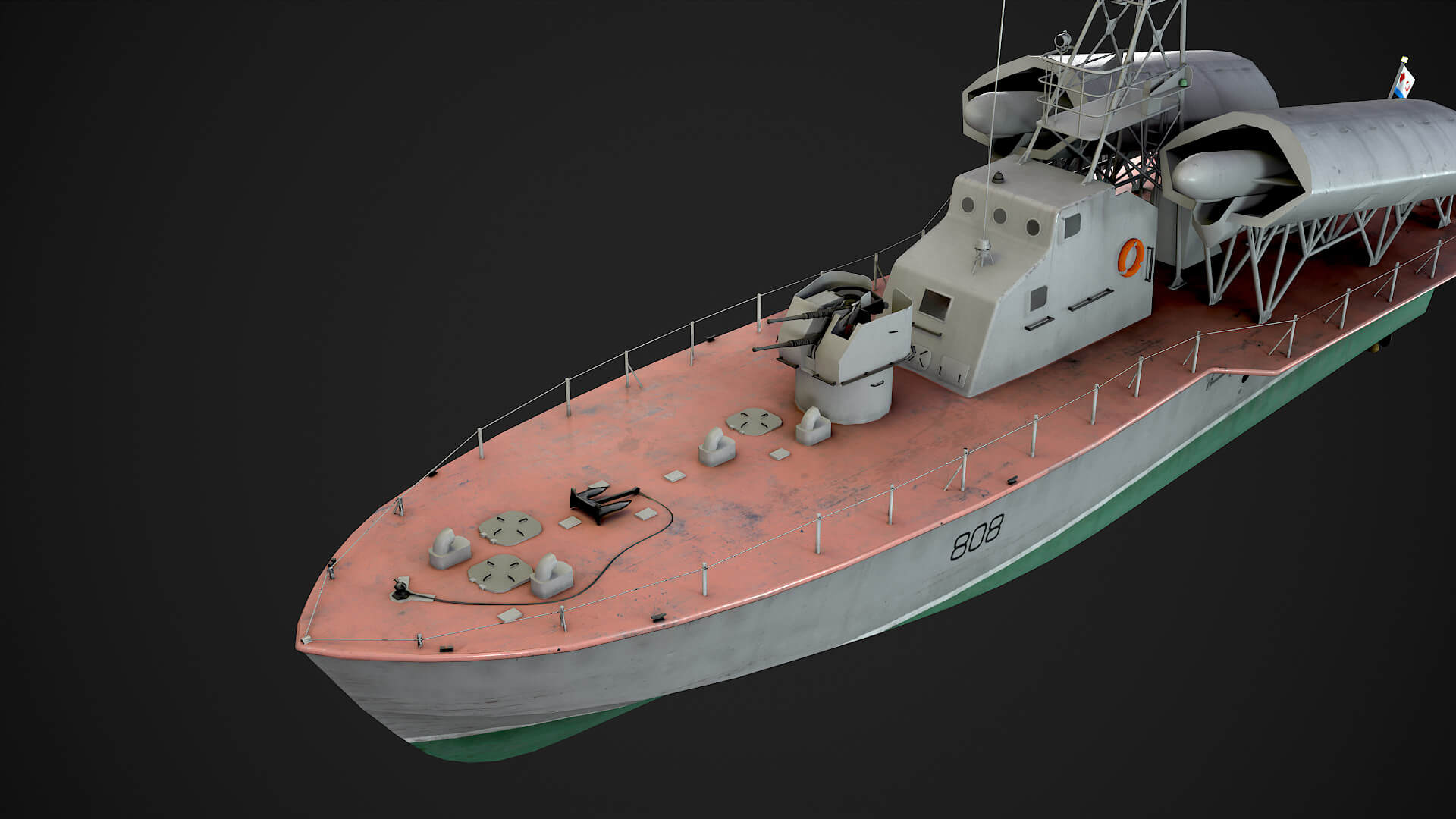 Project 183R Missile Boat - 3D Model by m4rios