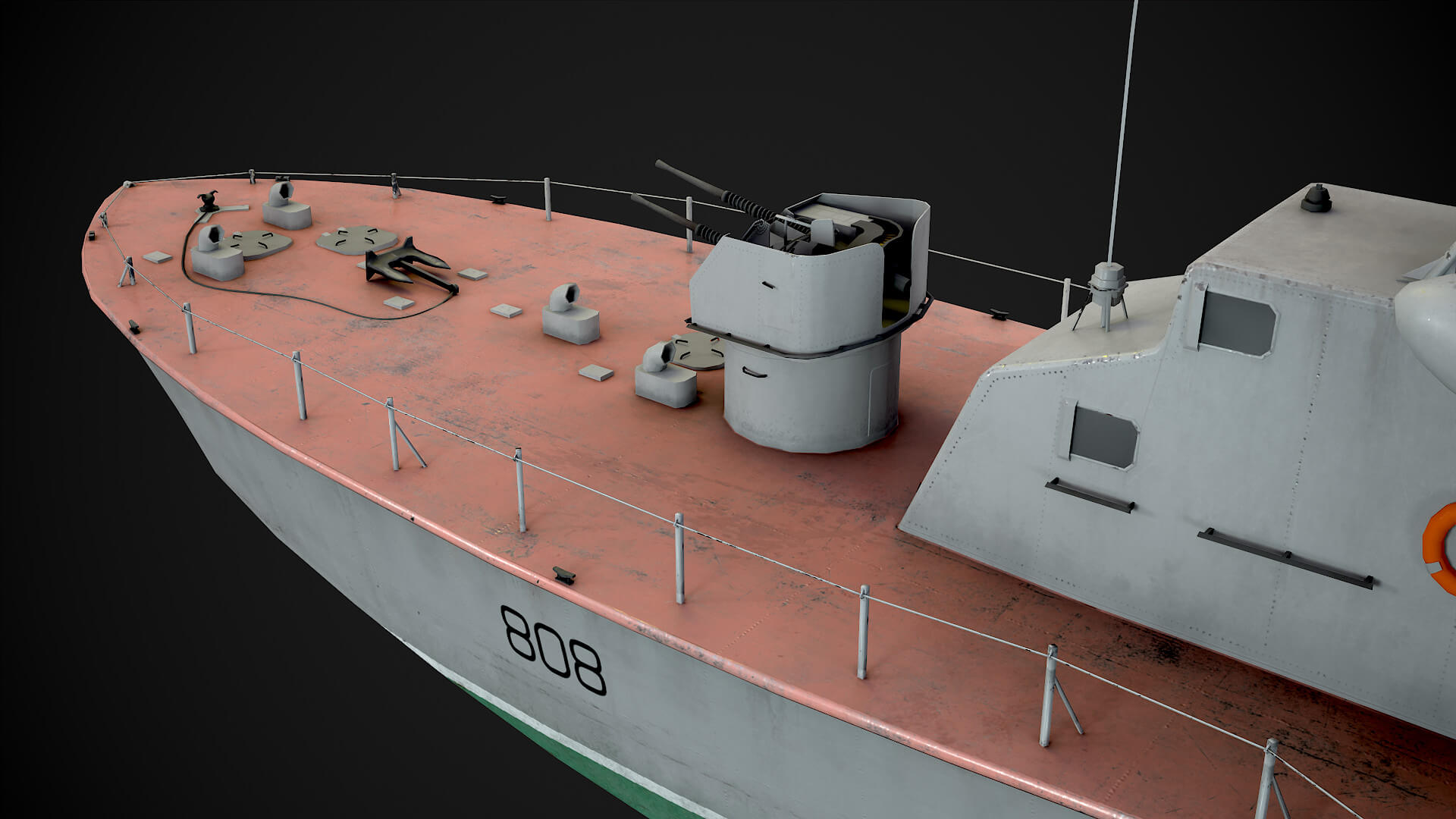 Project 183R Missile Boat - 3D Model by m4rios
