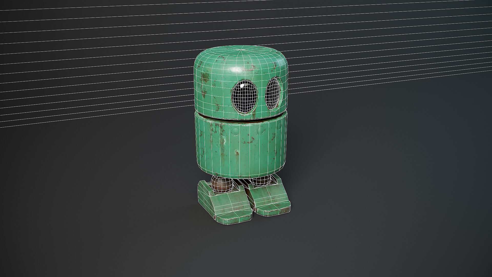 Robot Little Helper - 3D Model by m4rios