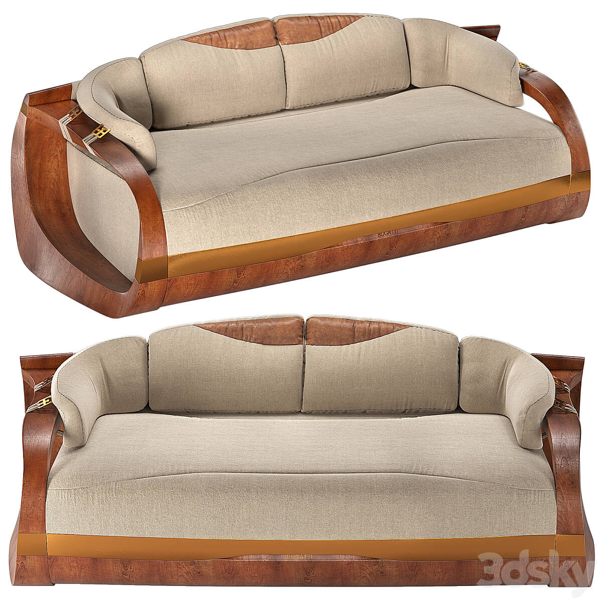 Bugatti Sofa (My Design) 3D Render, Digital Art by macimmm