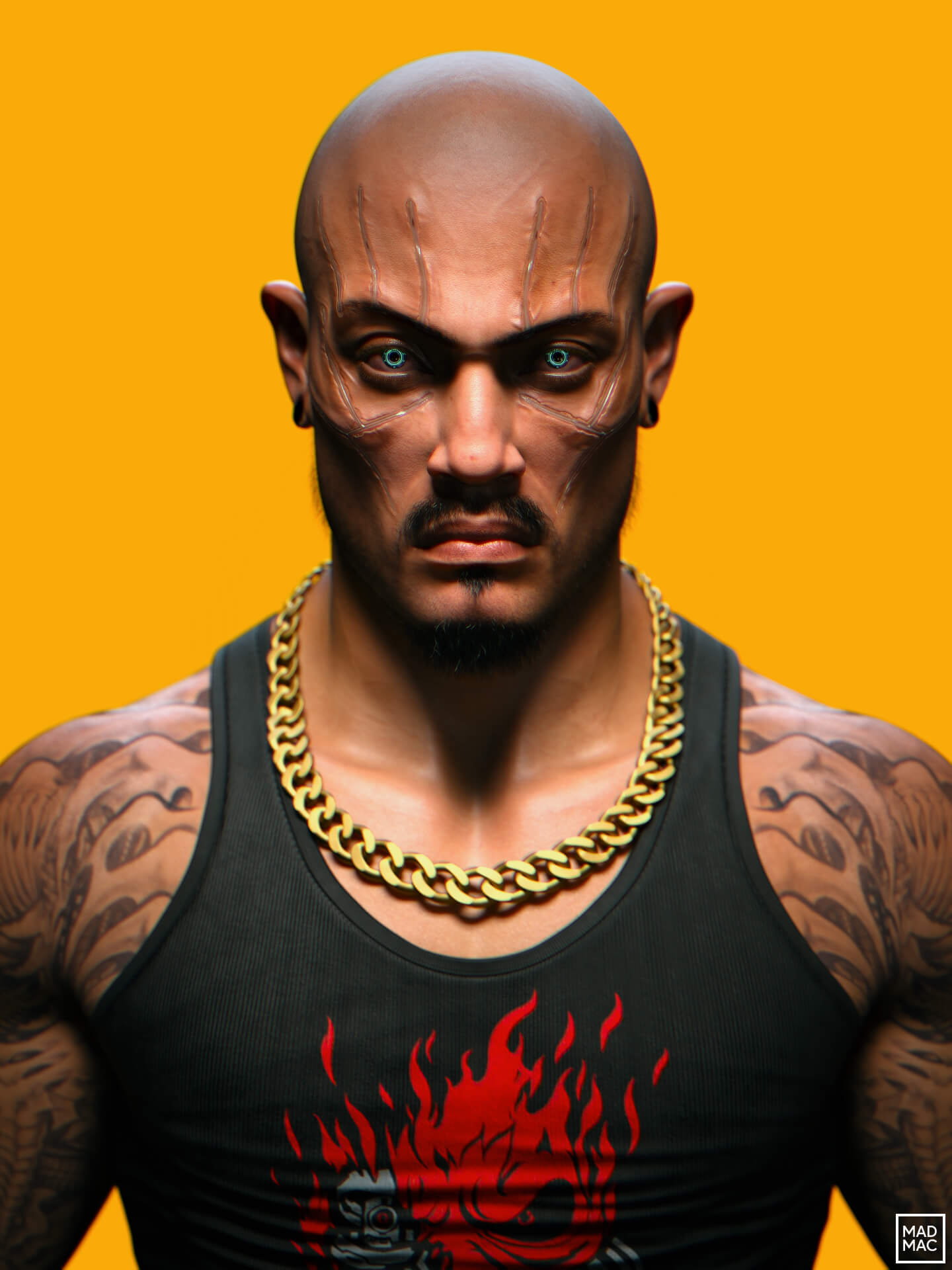 Enhancement 3D Render, Digital Art by Mad Mac