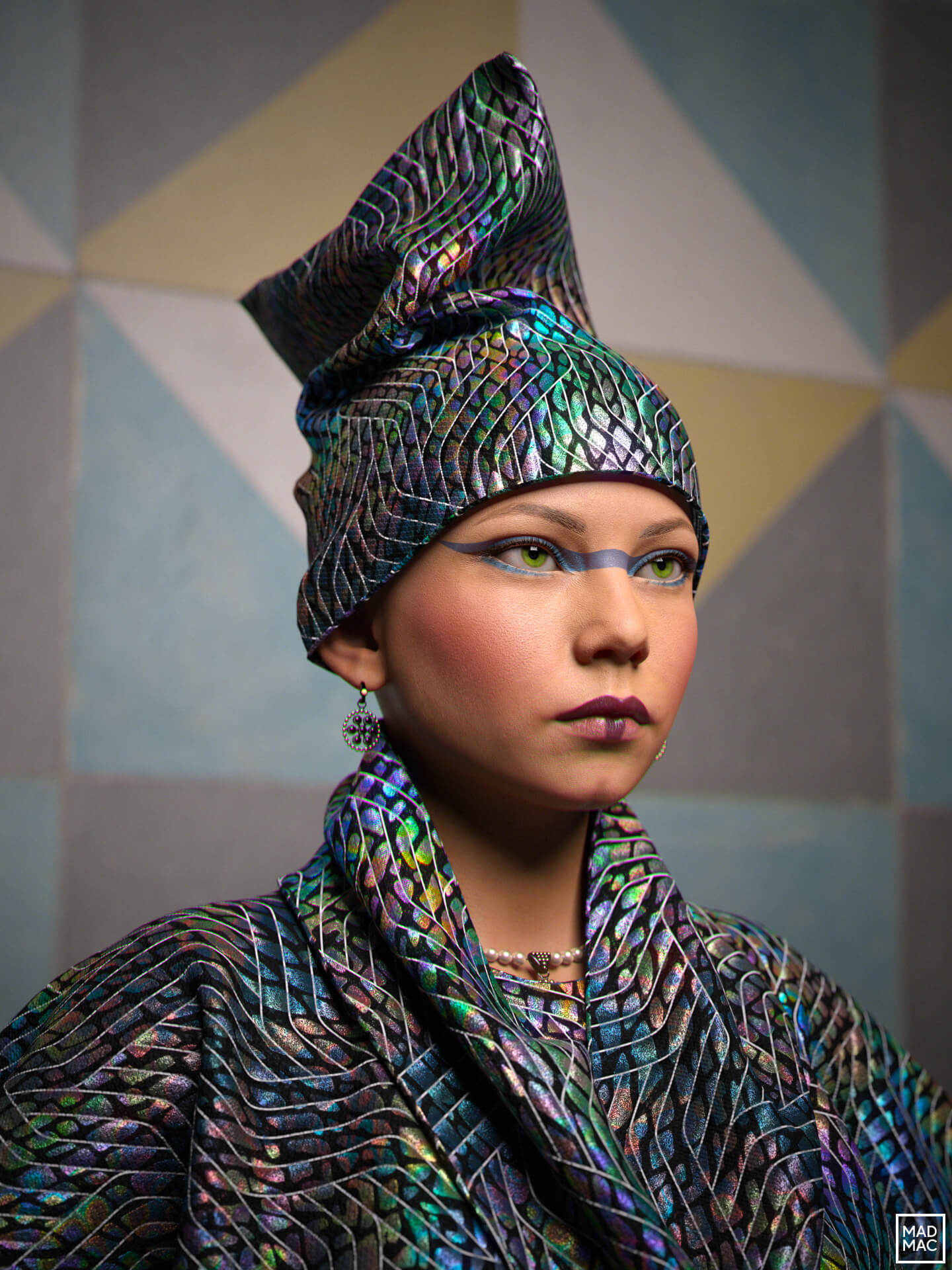 Illusionist's Apprentice 3D Render, Digital Art by Mad Mac