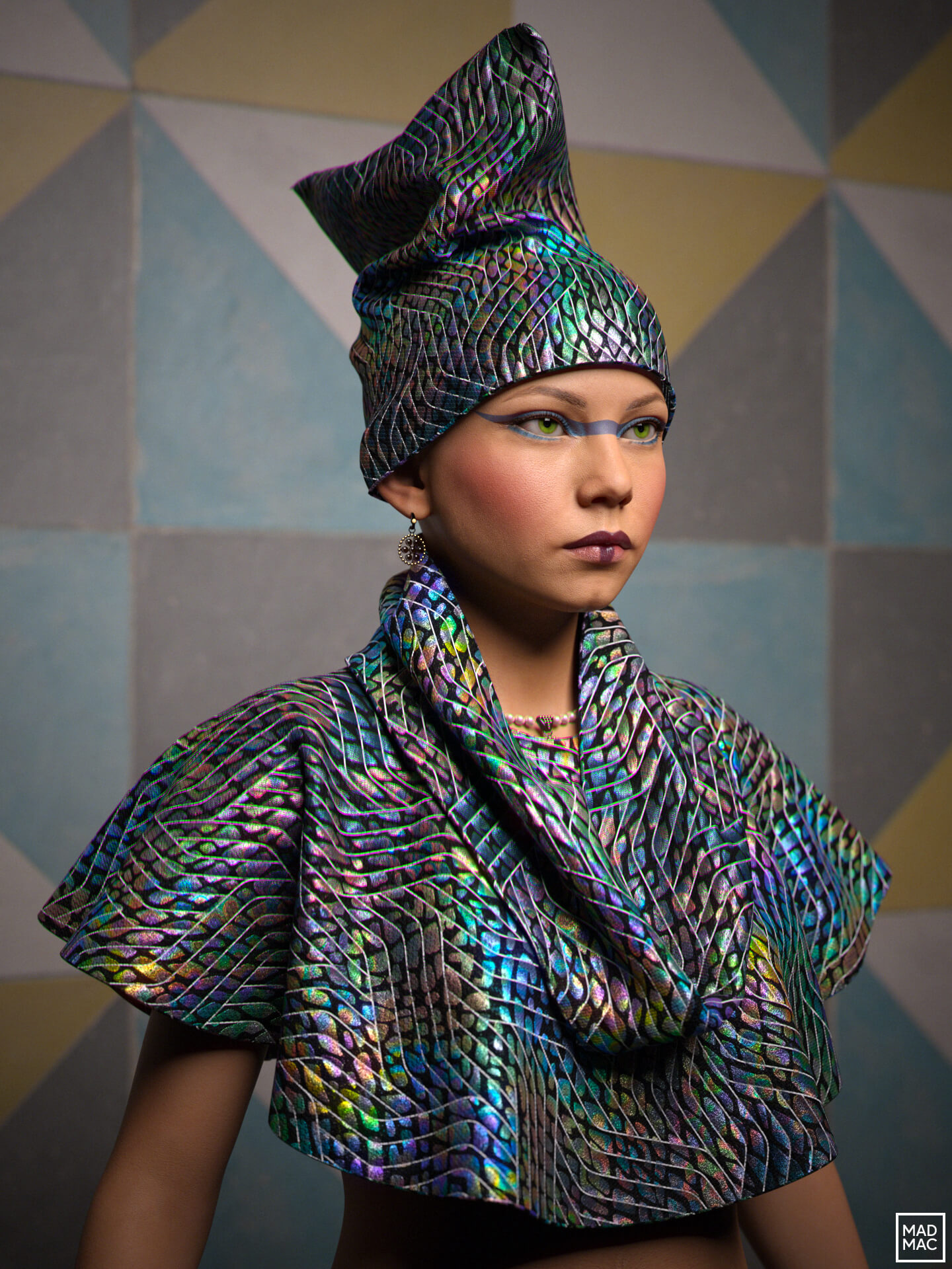 Illusionist's Apprentice 3D Render, Digital Art by Mad Mac