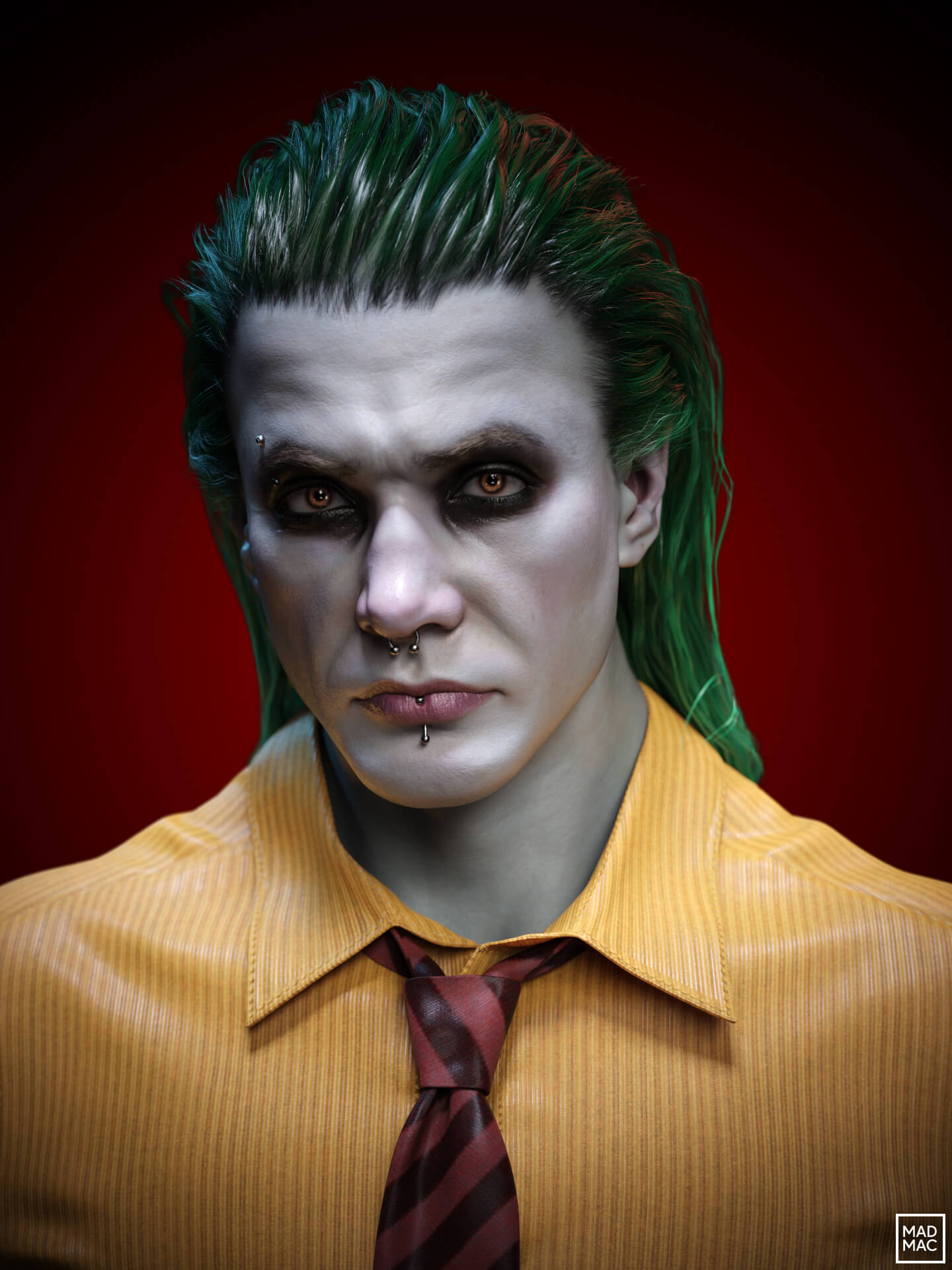 Joker Cosplay 3D Render | RenderHub Gallery