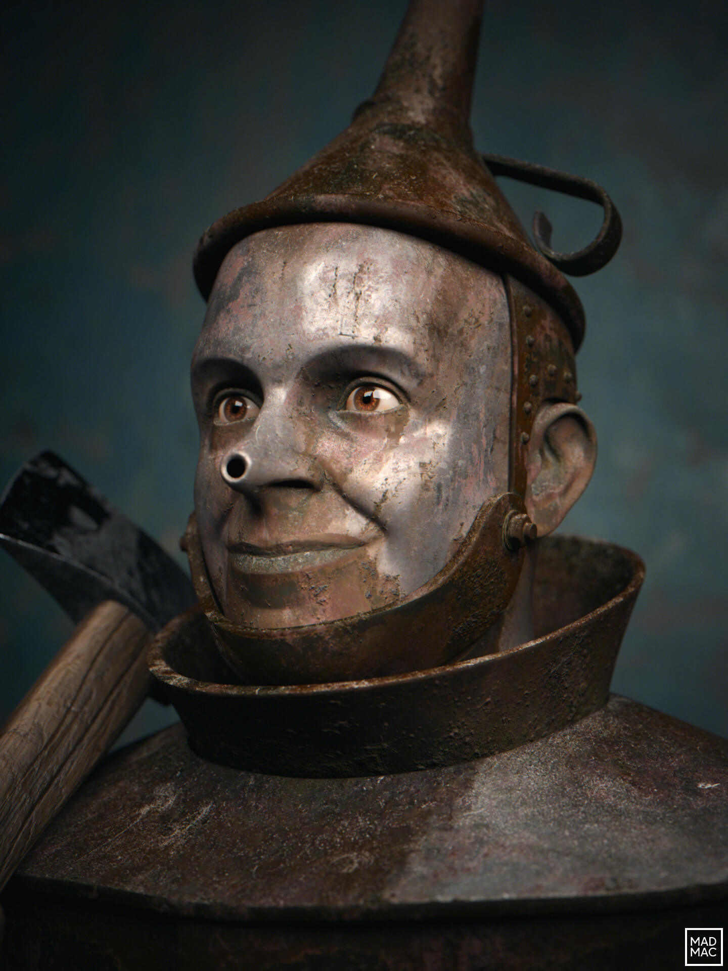 Tin Man 3D Render, Digital Art by Mad Mac