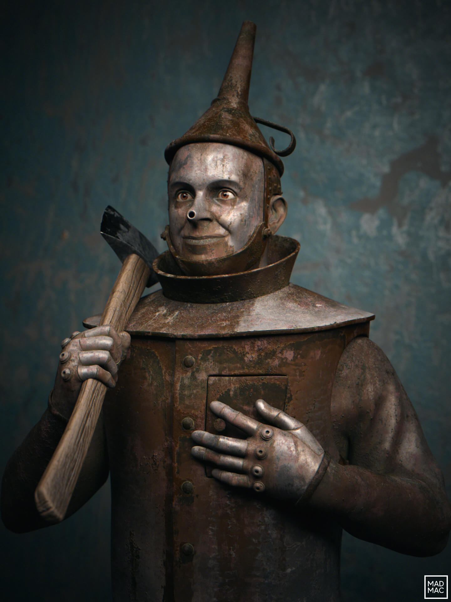 Tin Man 3D Render, Digital Art by Mad Mac