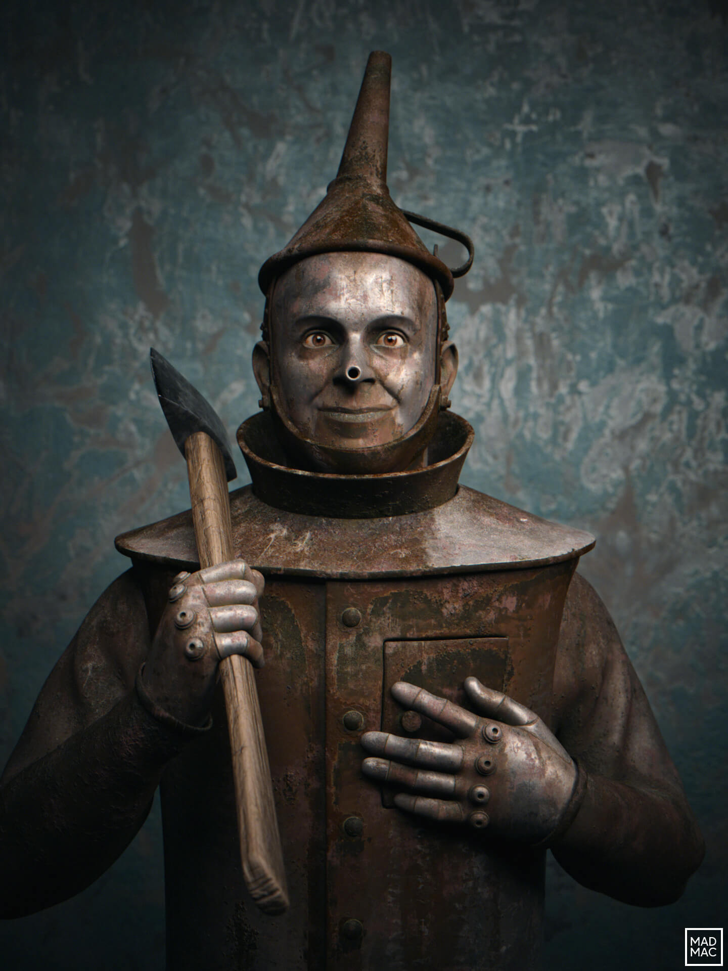 Tin Man 3D Render, Digital Art by Mad Mac