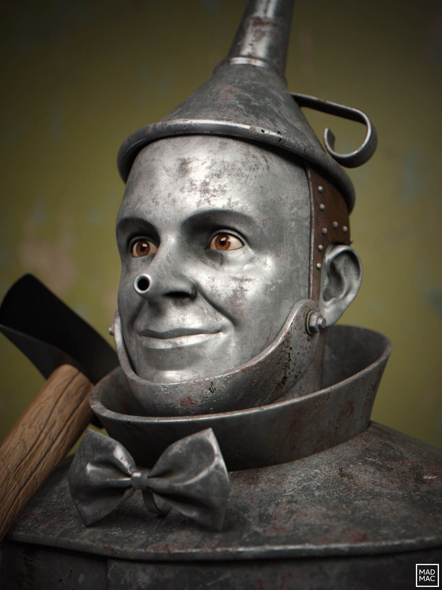 Tin Man 3D Render, Digital Art by Mad Mac
