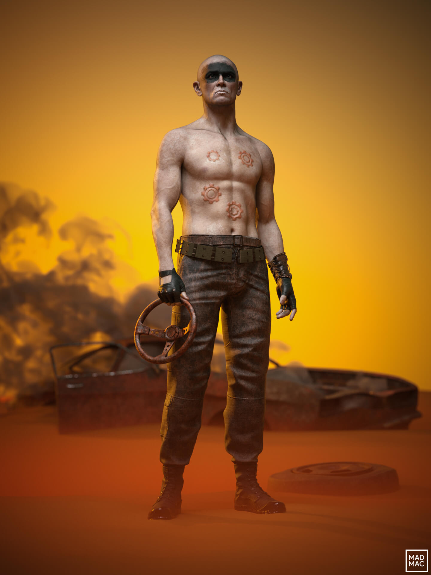 War Boy 3D Render, Digital Art by Mad Mac