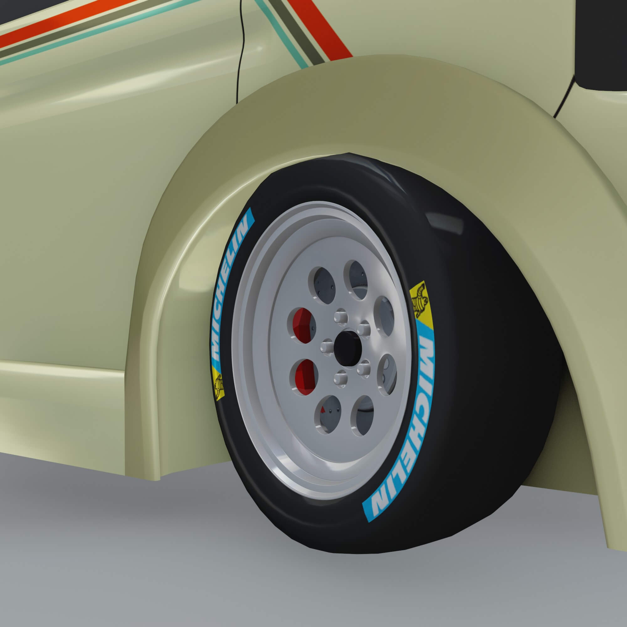 Blind Van Racing Car - 3D Model by madakar25