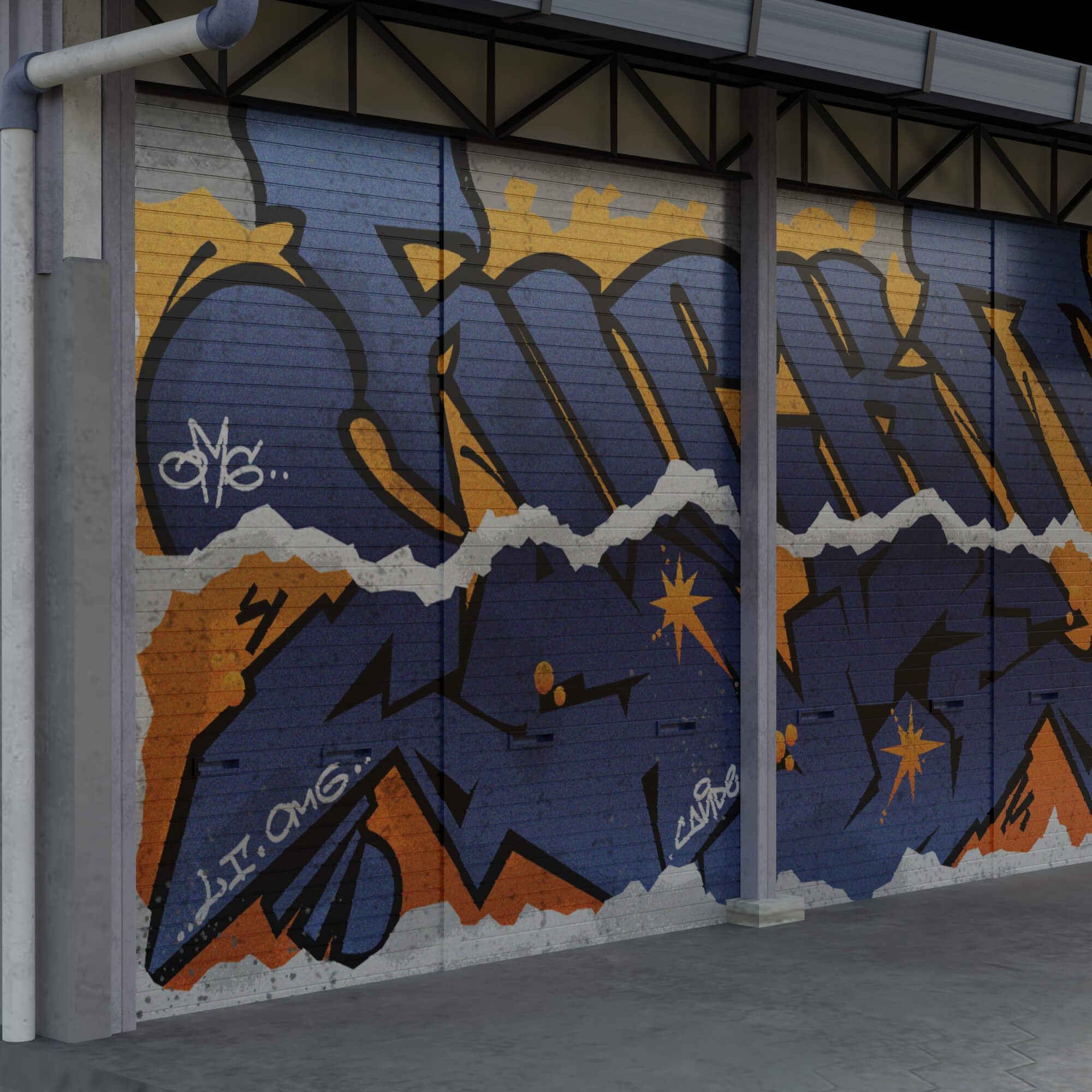 Burjo Restaurant Building - 3D Model by madakar25