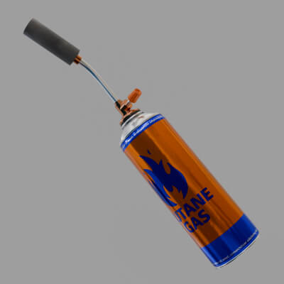 Butane Torch 3D Model by madakar25