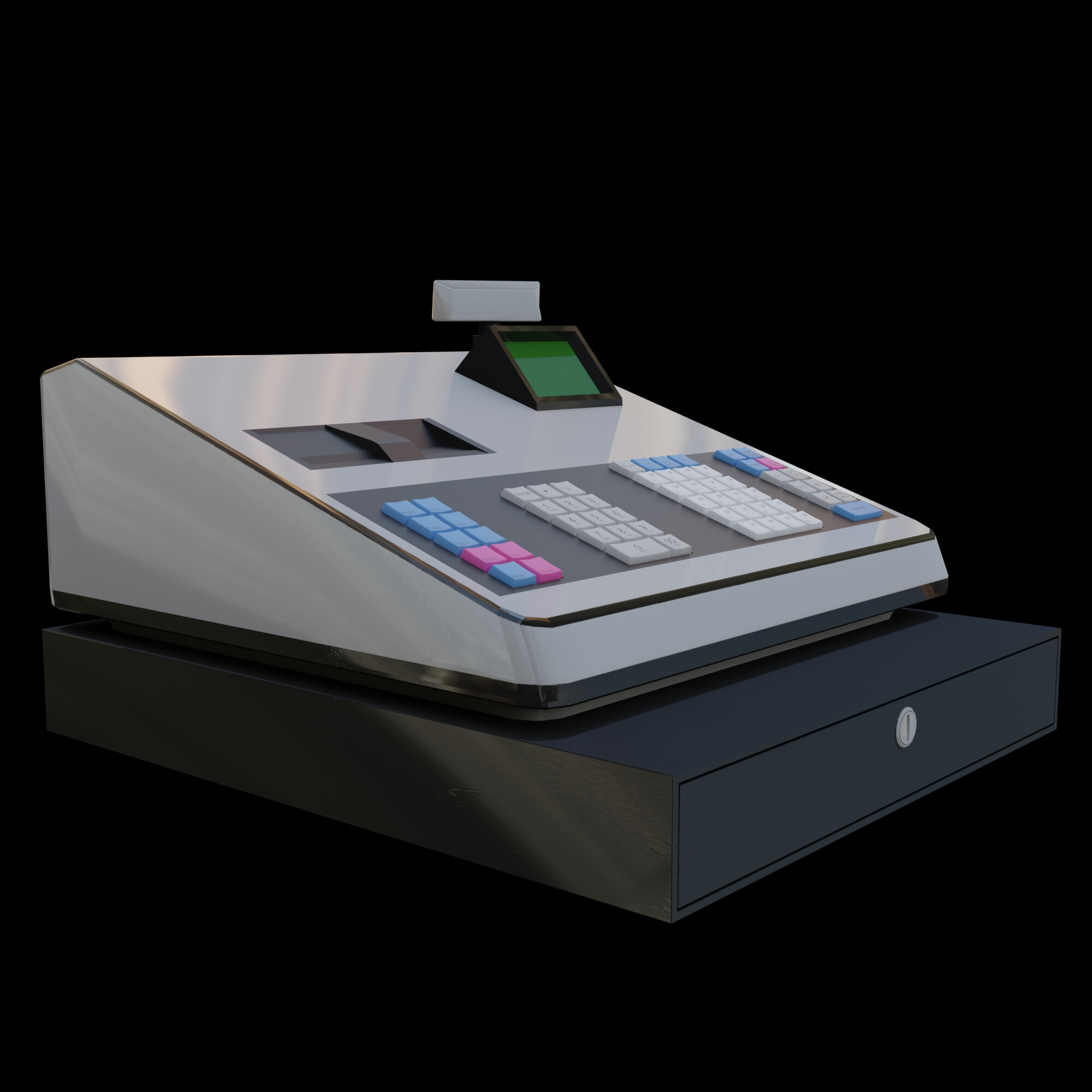Cash Register - 3D Model by madakar25