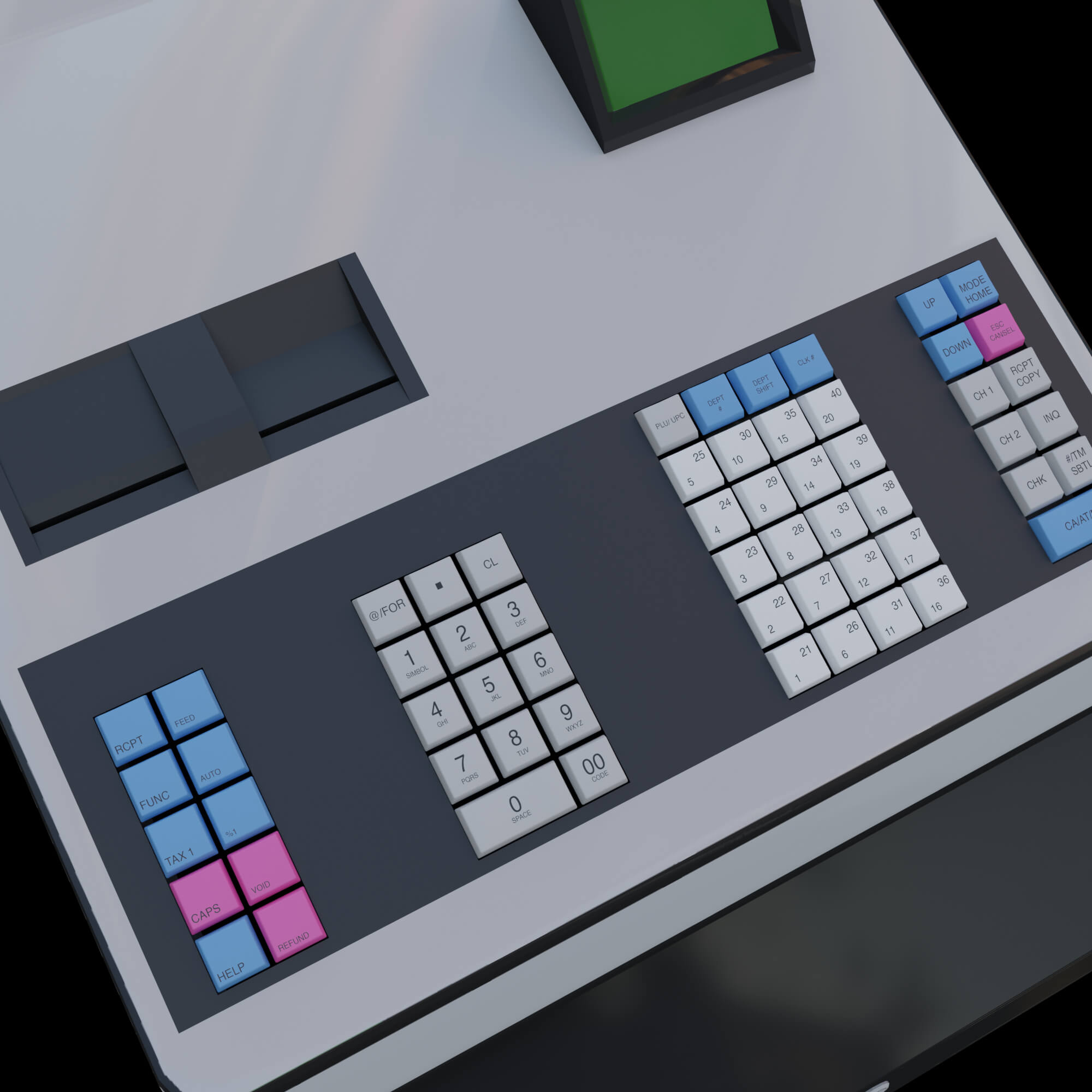 Cash Register - 3D Model by madakar25