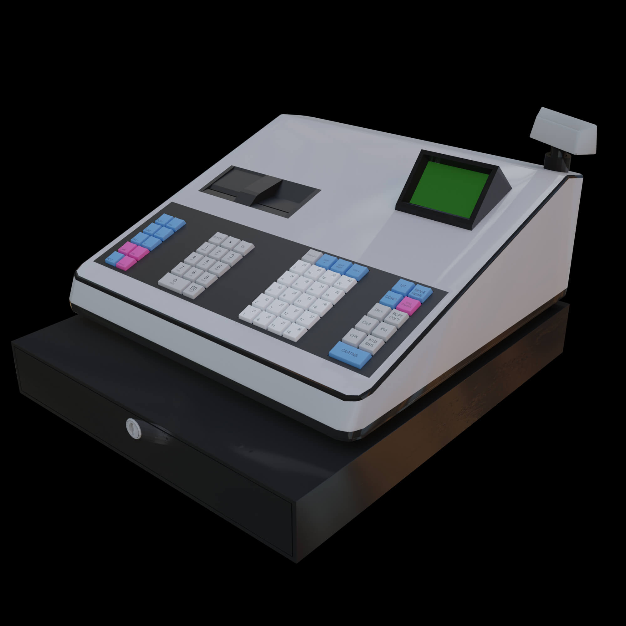 Cash Register - 3D Model by madakar25