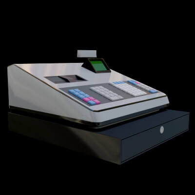 Cash Register - 3D Model by madakar25