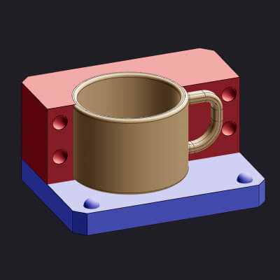 Coffee Mug Mold – Cup Casting Mold – 3D Printing by madakar25