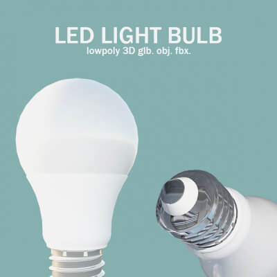 LED Light Bulb - Free 3D Model by madakar25