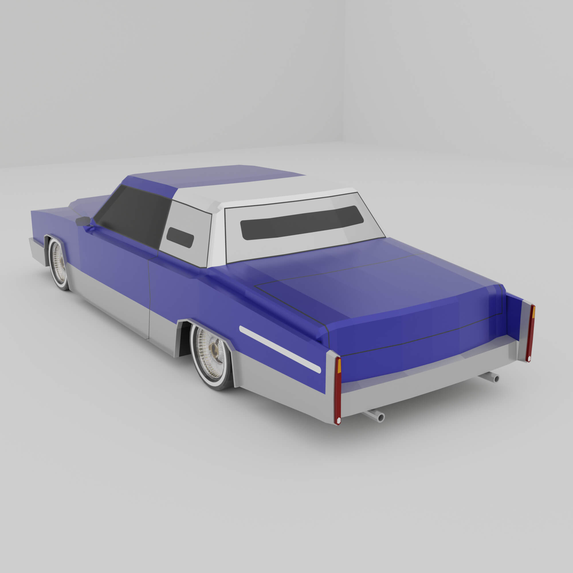 Lowrider Car Low Poly - 3D Model by madakar25