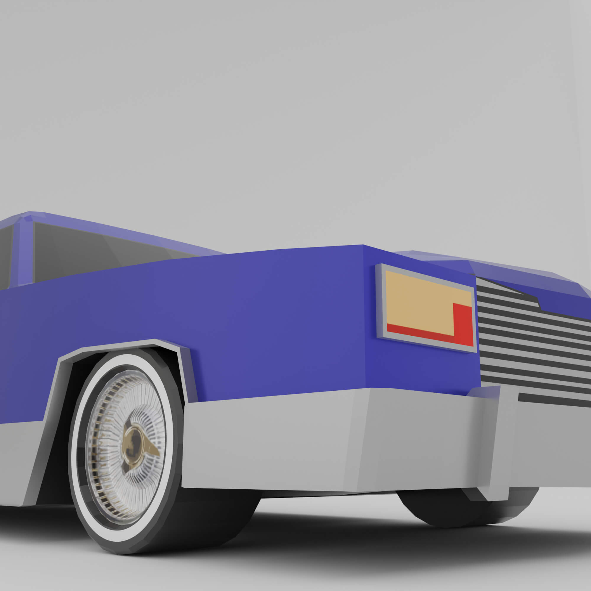 Lowrider Car Low Poly - 3D Model by madakar25