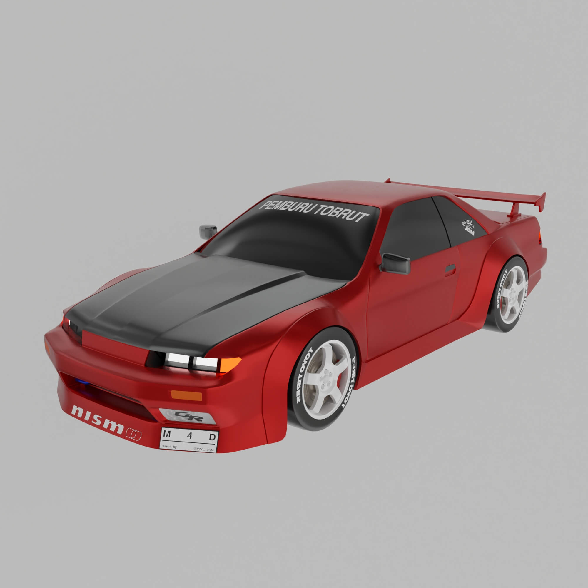 Nissan Silvia S13 Modification - 3D Model by madakar25