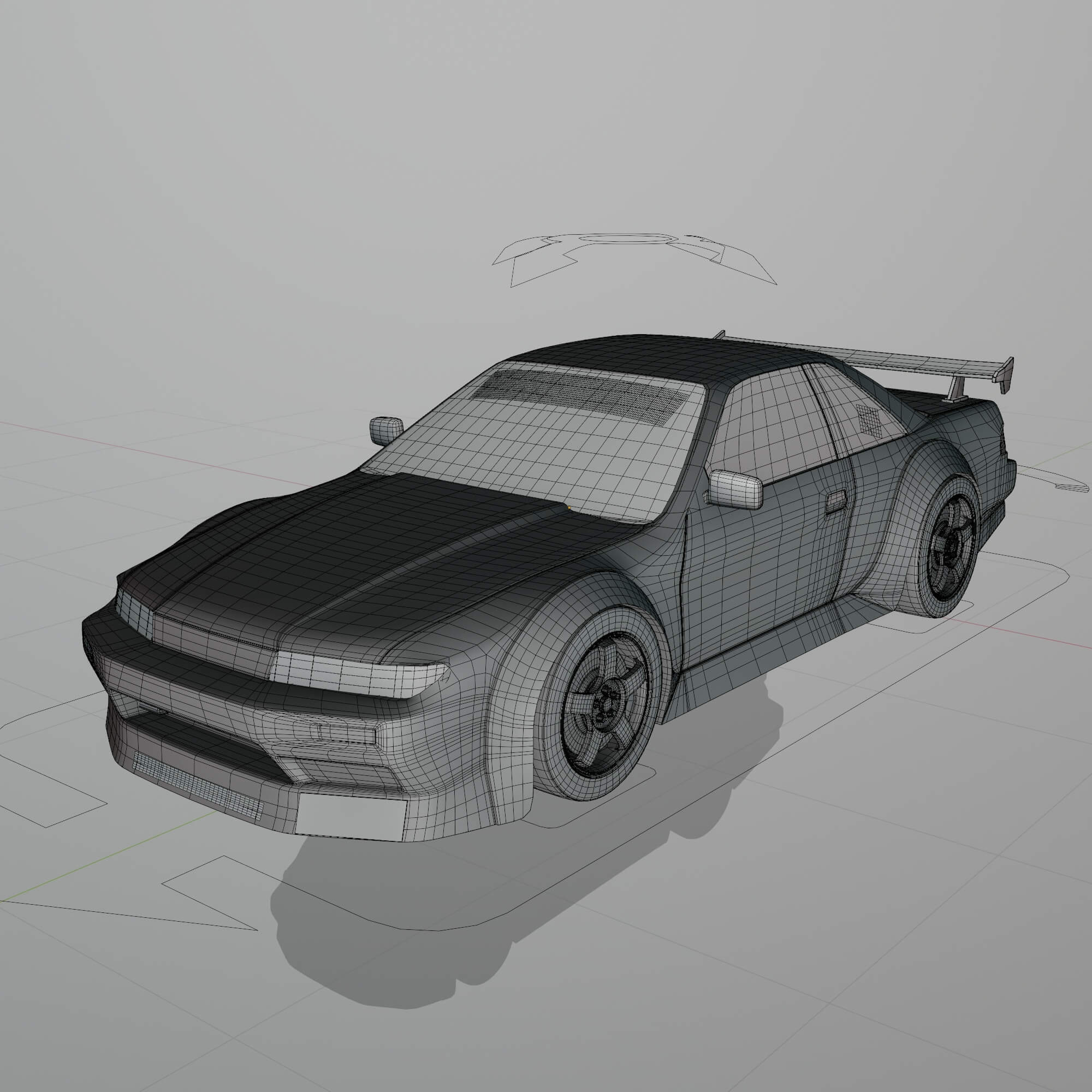 Nissan Silvia S13 Modification - 3D Model by madakar25