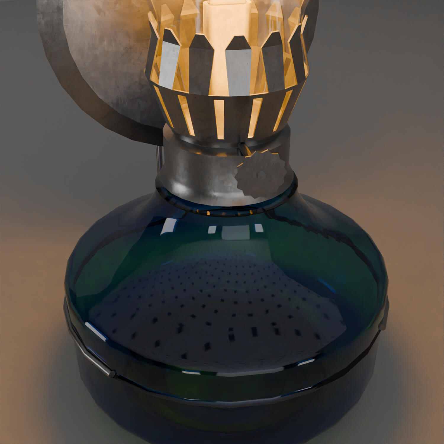Vintage Oil Lamp 3D Model – Low Poly by madakar25