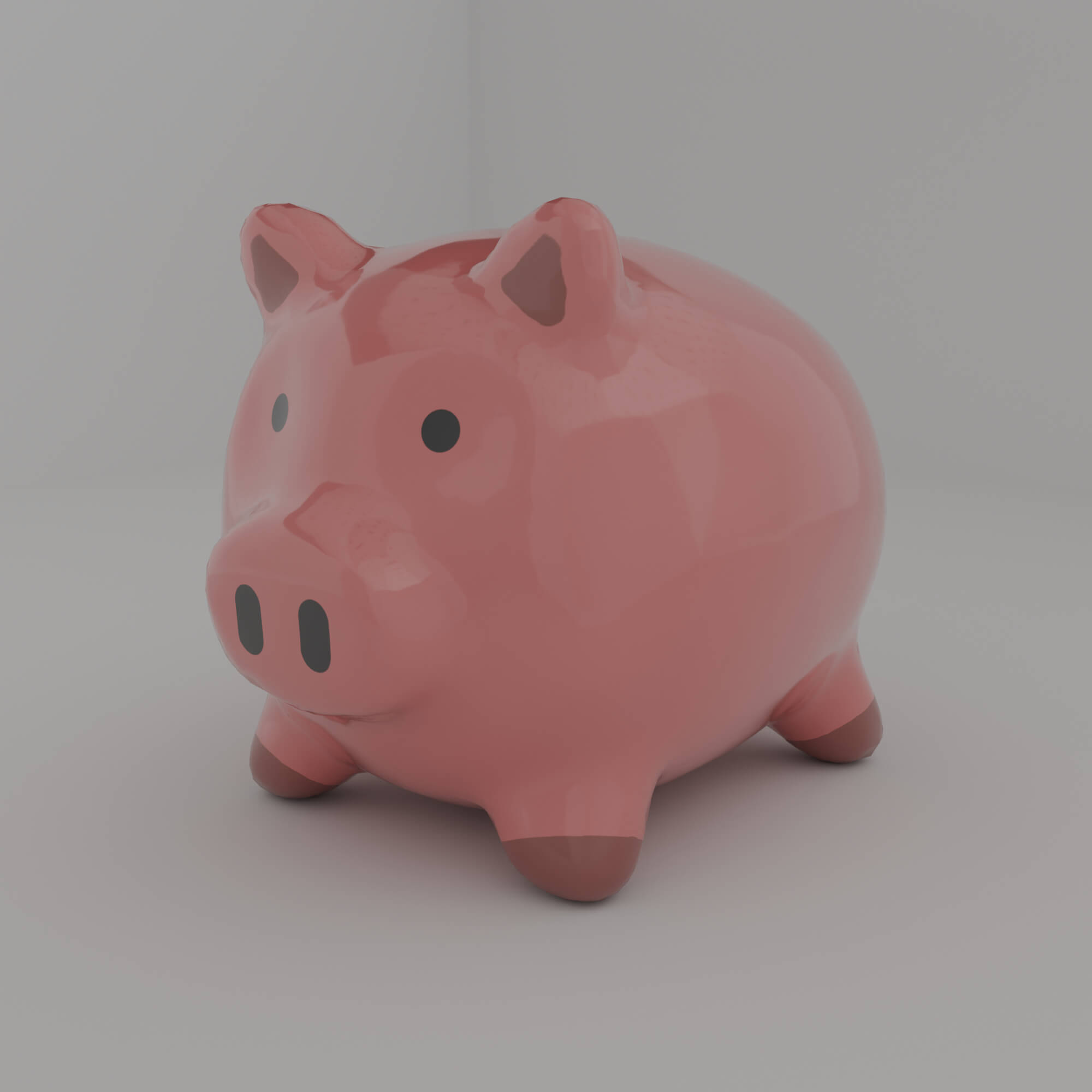 Piggy Bank Realistic 3D Model by madakar25