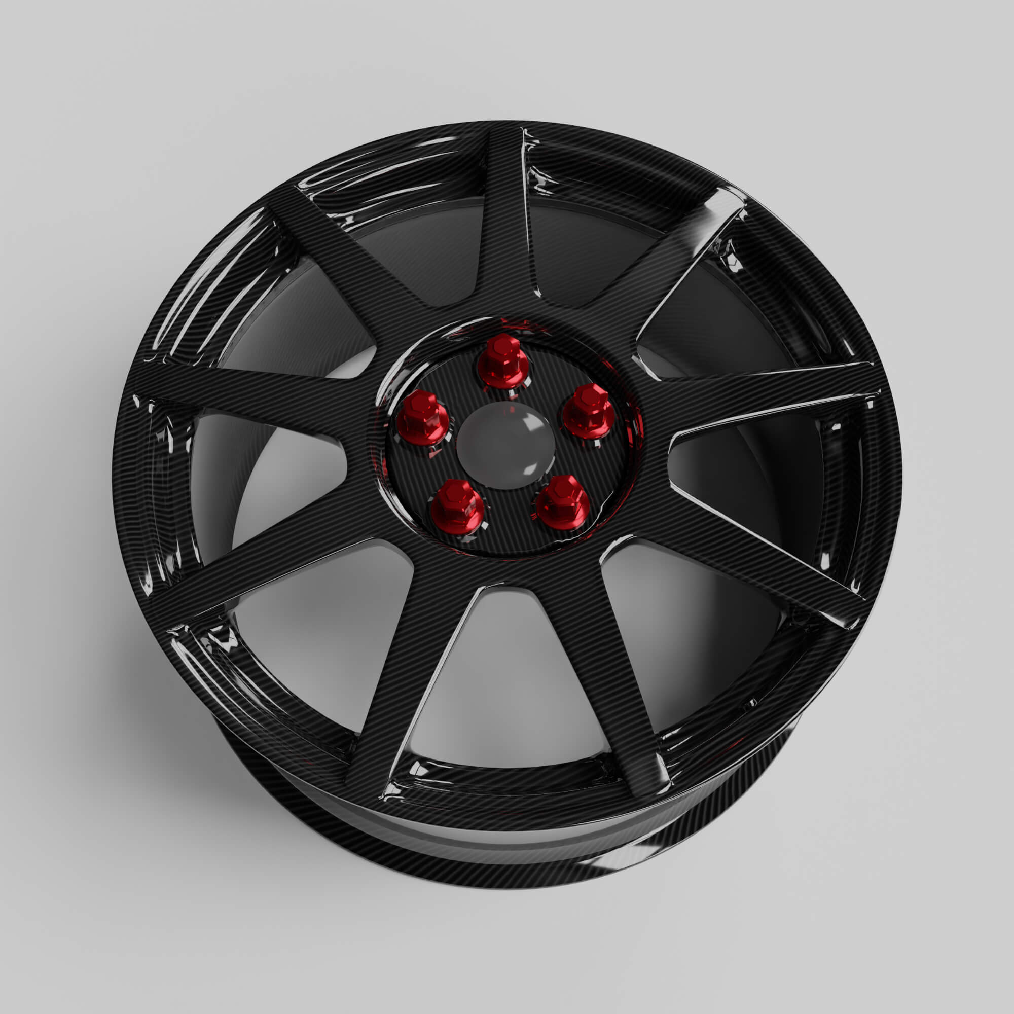 Racing Rims Car. Carbon R - 3D Model by madakar25
