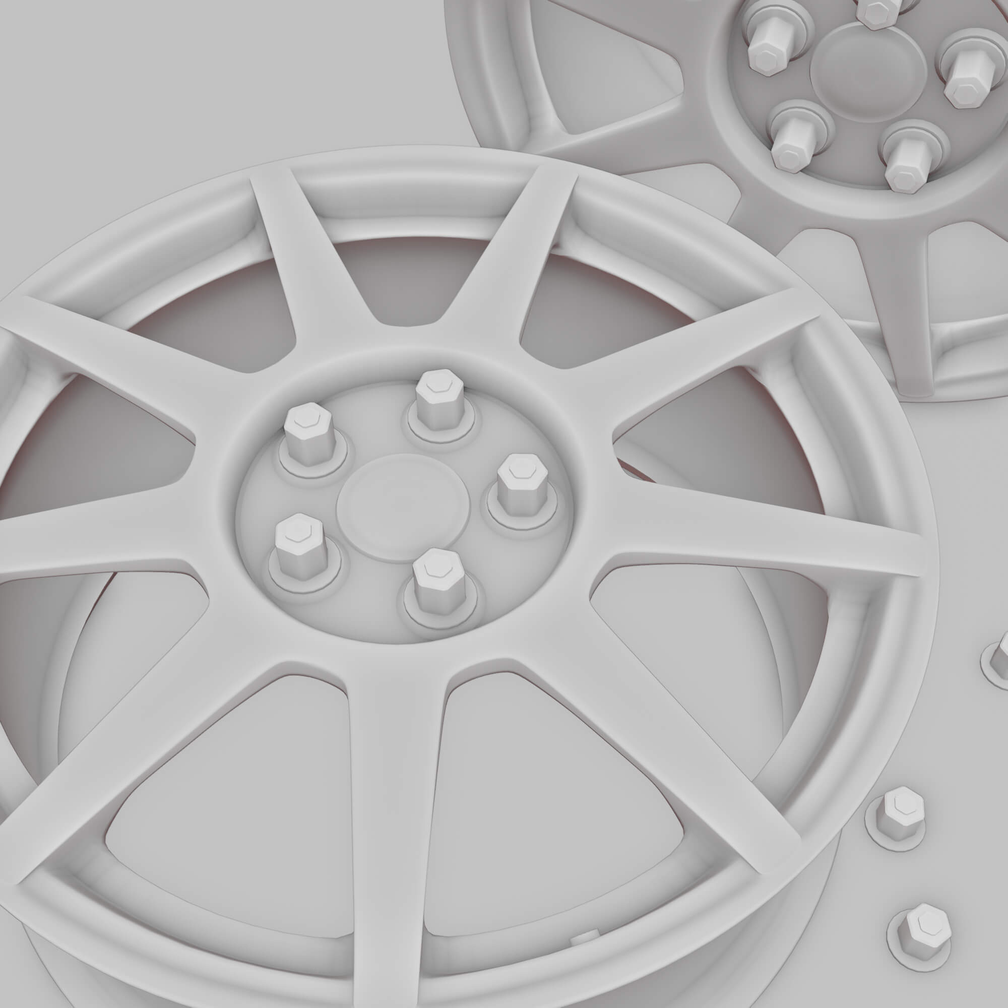 Racing Rims Car. Carbon R - 3D Model by madakar25