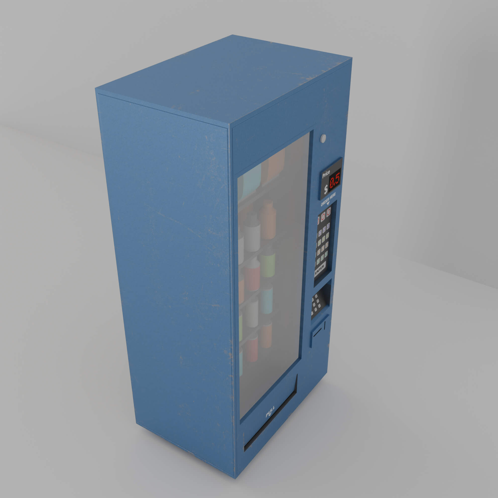Realistic Low-Poly Vending Machine Model by madakar25