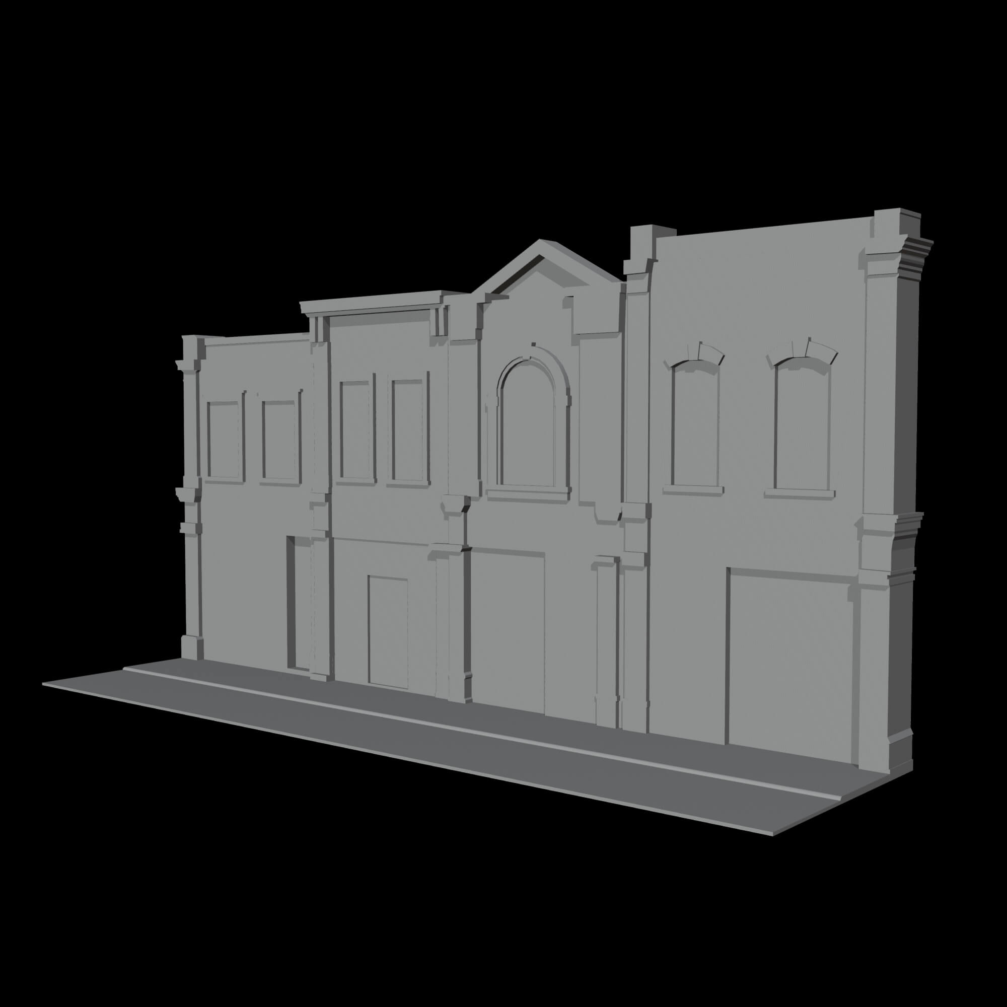 Realistic Vintage Storefront 3D Model by madakar25