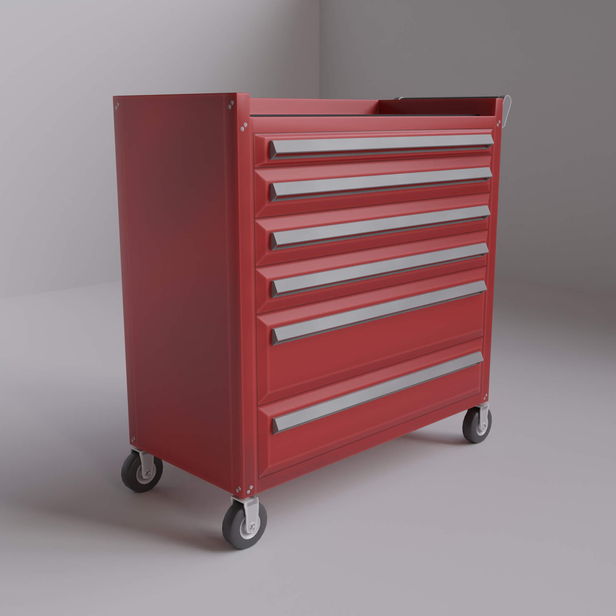 Rolling Tool Box Cabinet - 3D Model by madakar25