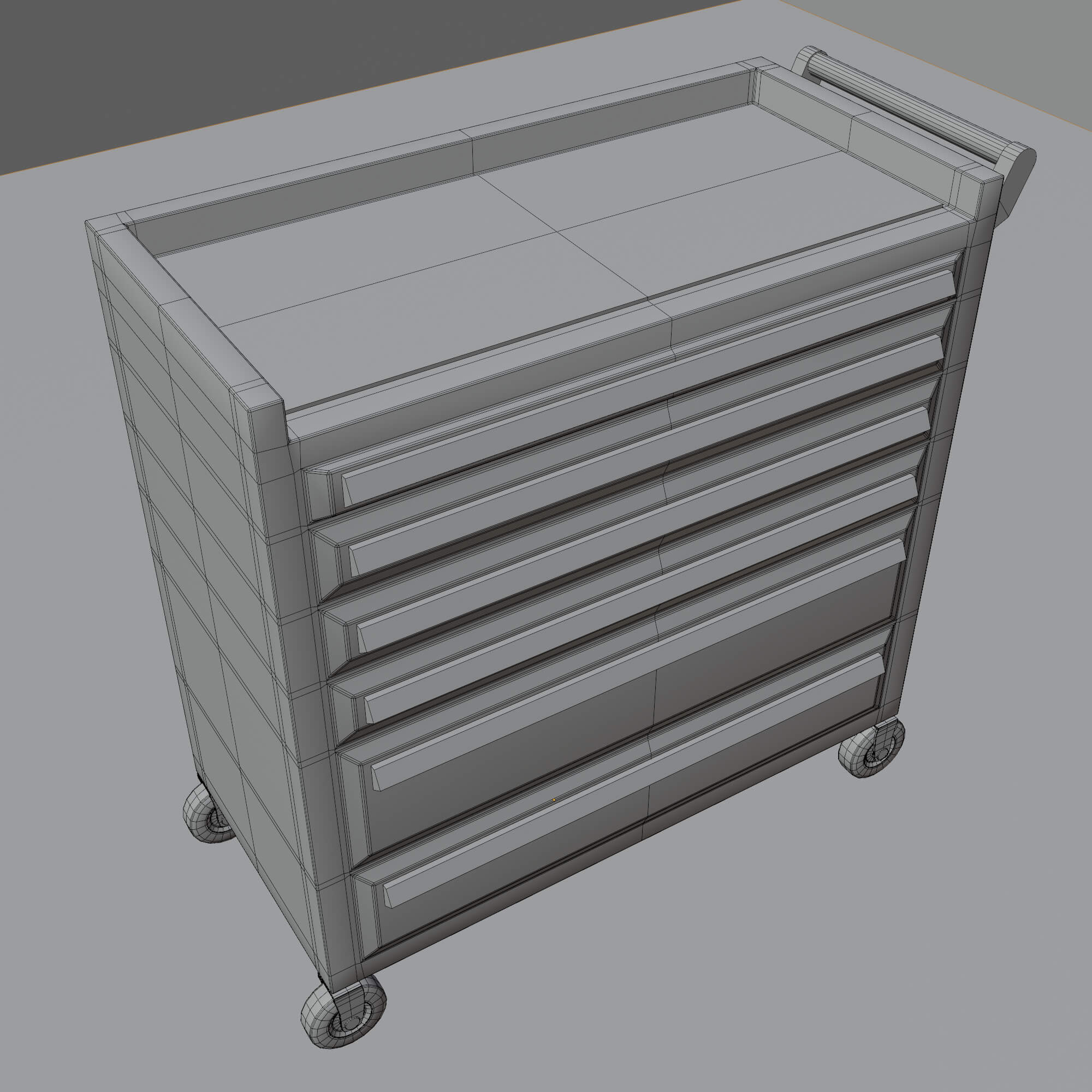 Rolling Tool Box Cabinet - 3D Model by madakar25