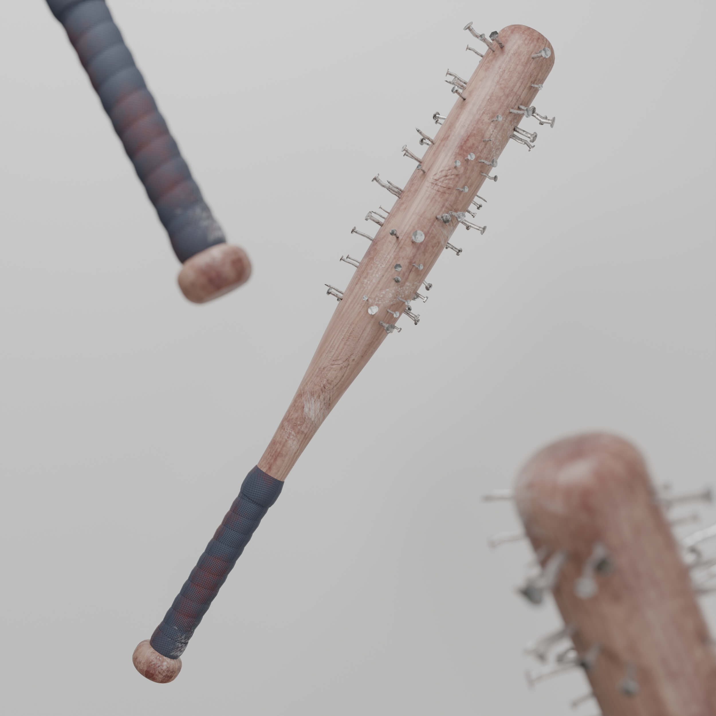 Spiked Baseball Bat 3D Model by madakar25