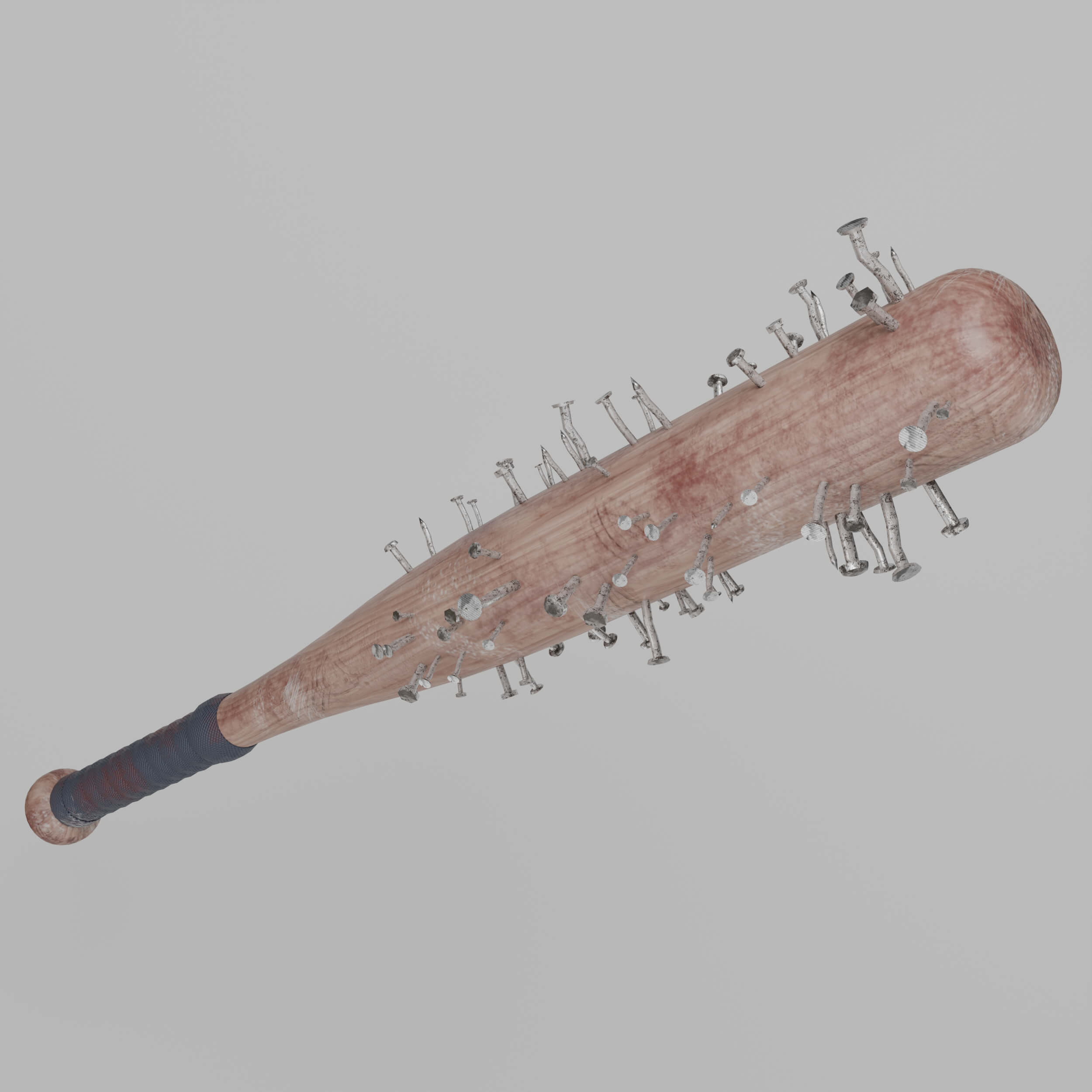 Spiked Baseball Bat 3D Model by madakar25