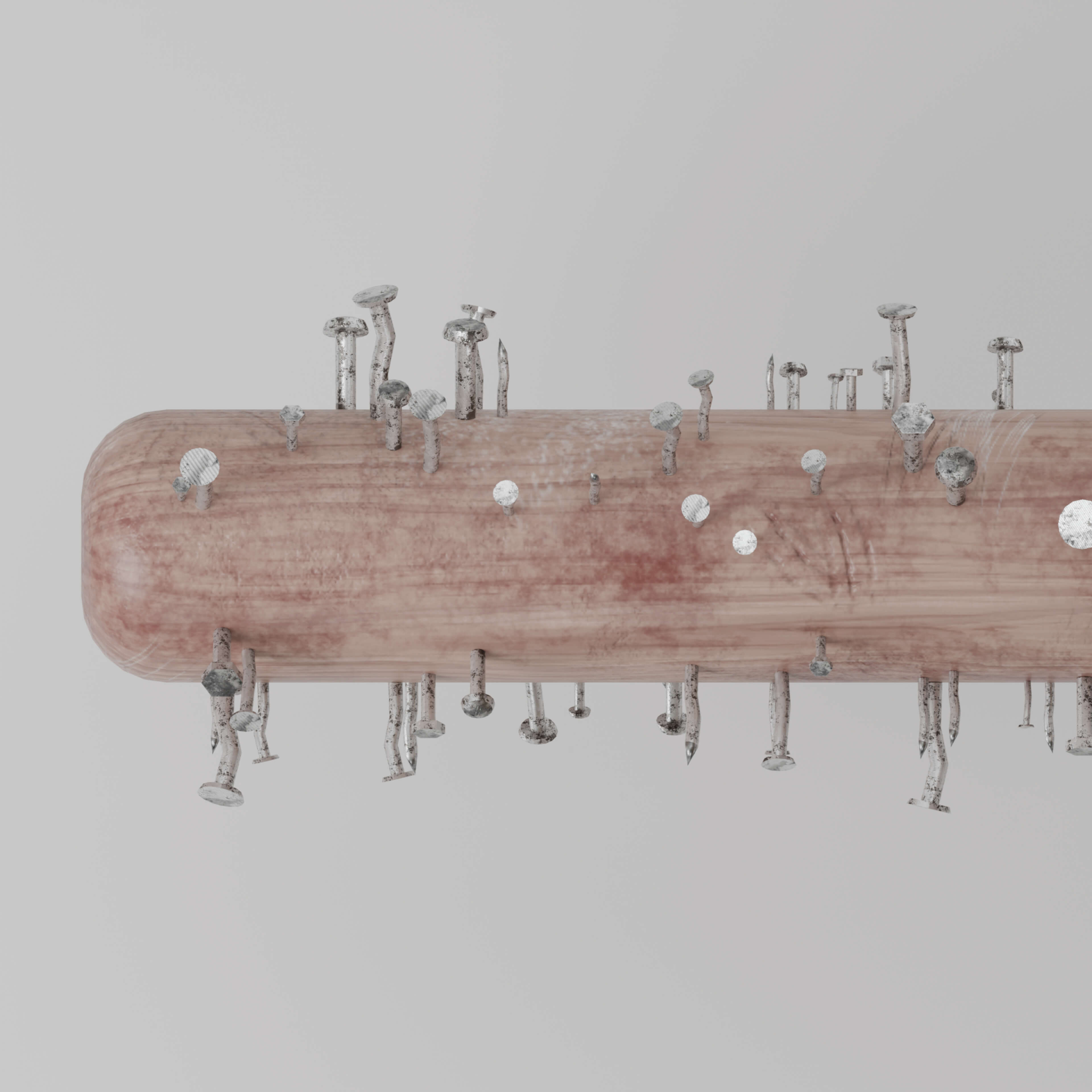 Spiked Baseball Bat 3D Model by madakar25