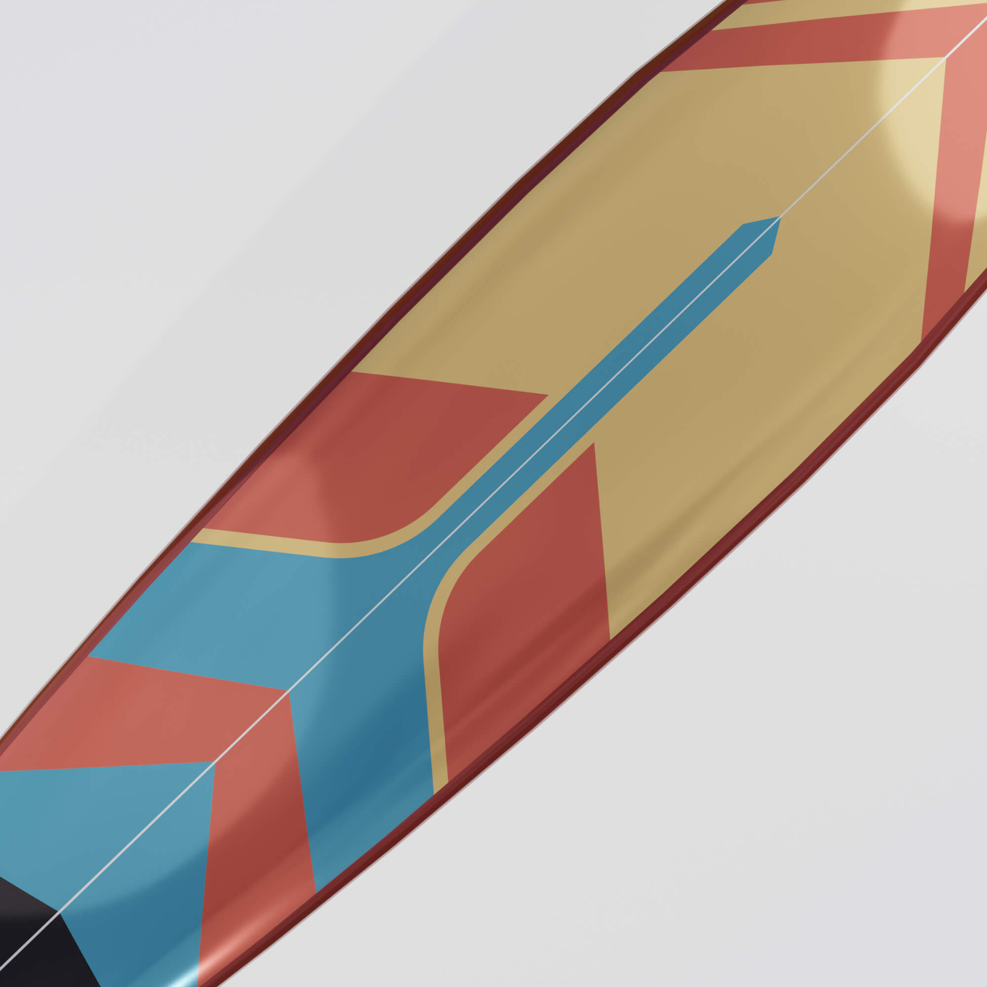 Surfboard medium poly - 3D Model by madakar25