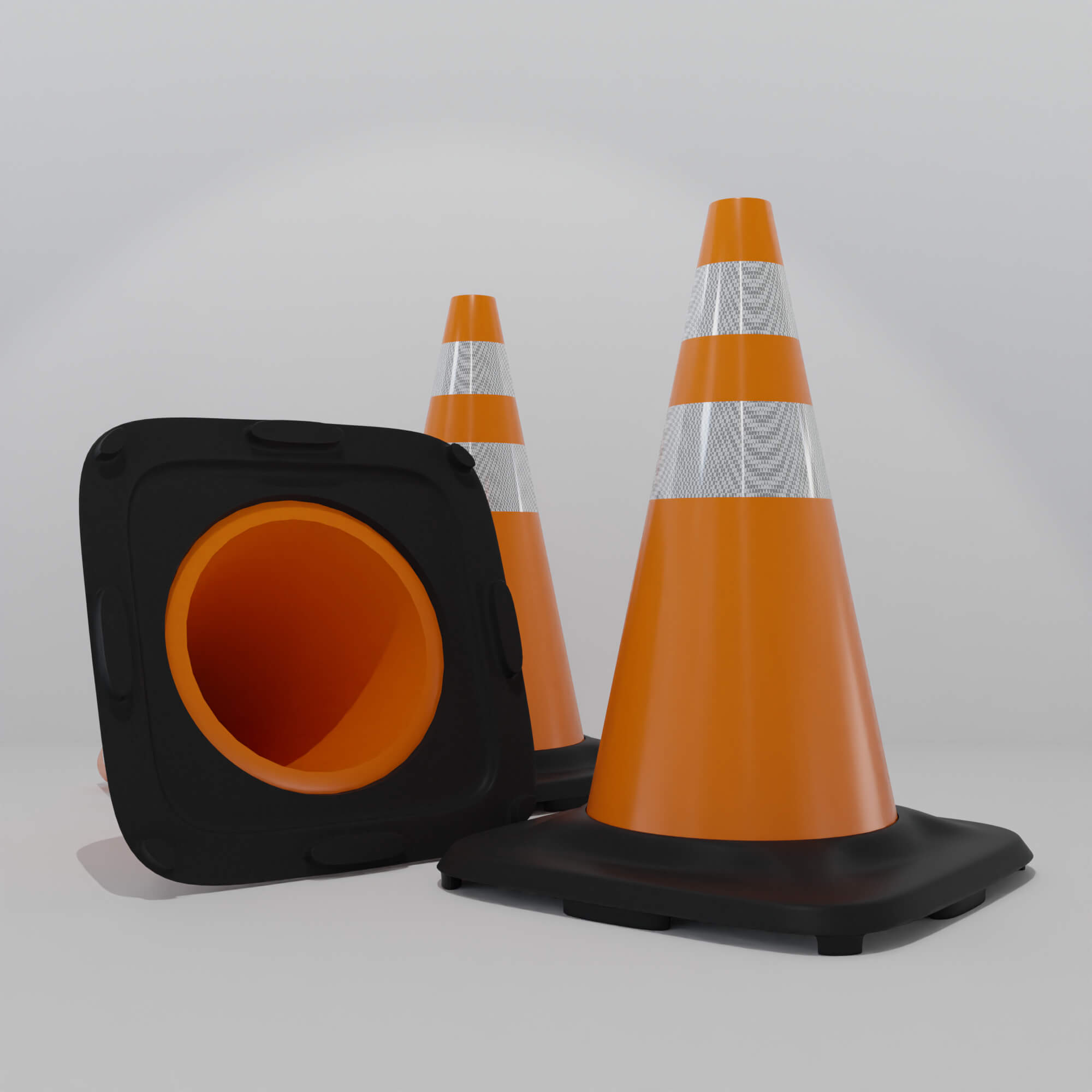 Traffic Cone - 3D Model by madakar25