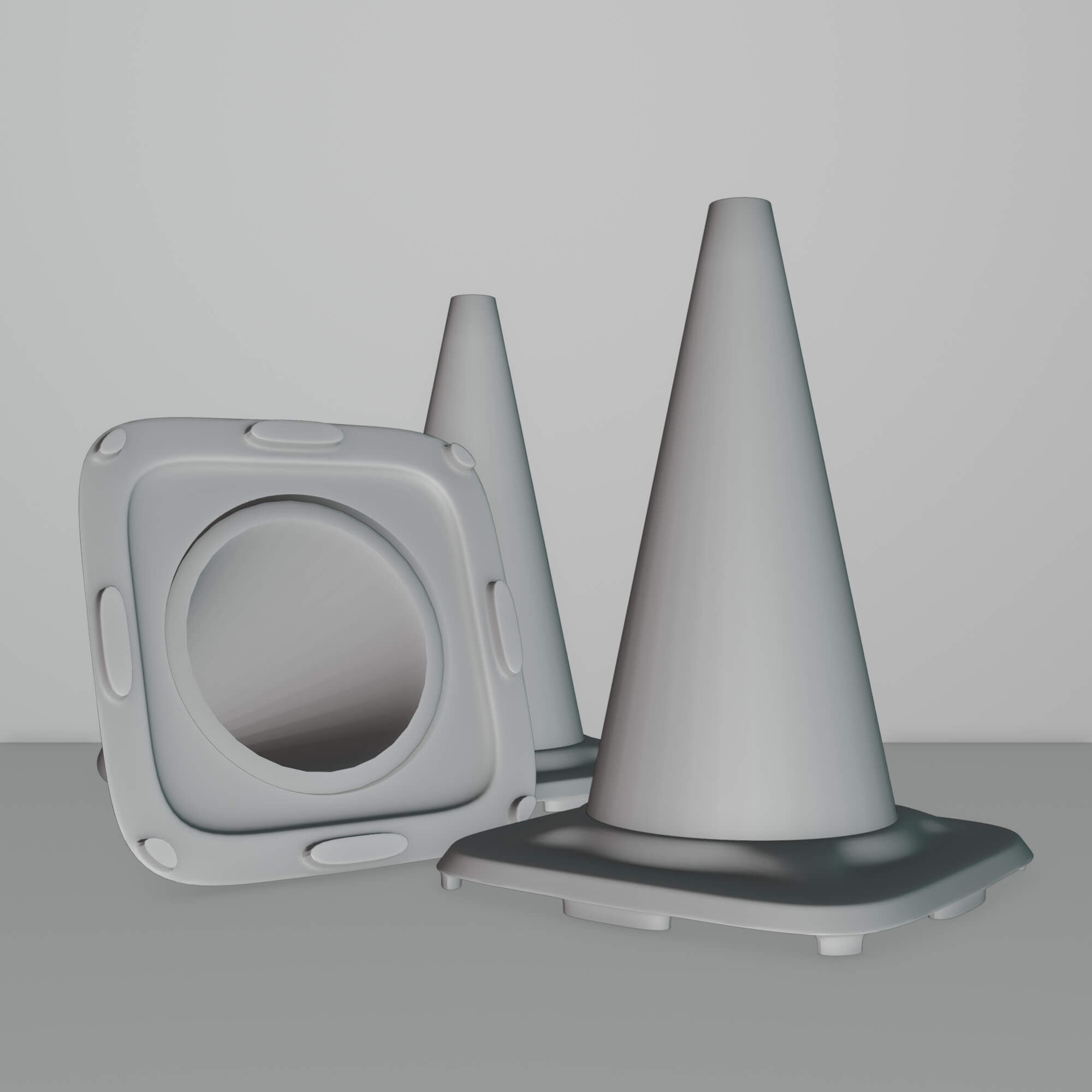 Traffic Cone - 3D Model by madakar25