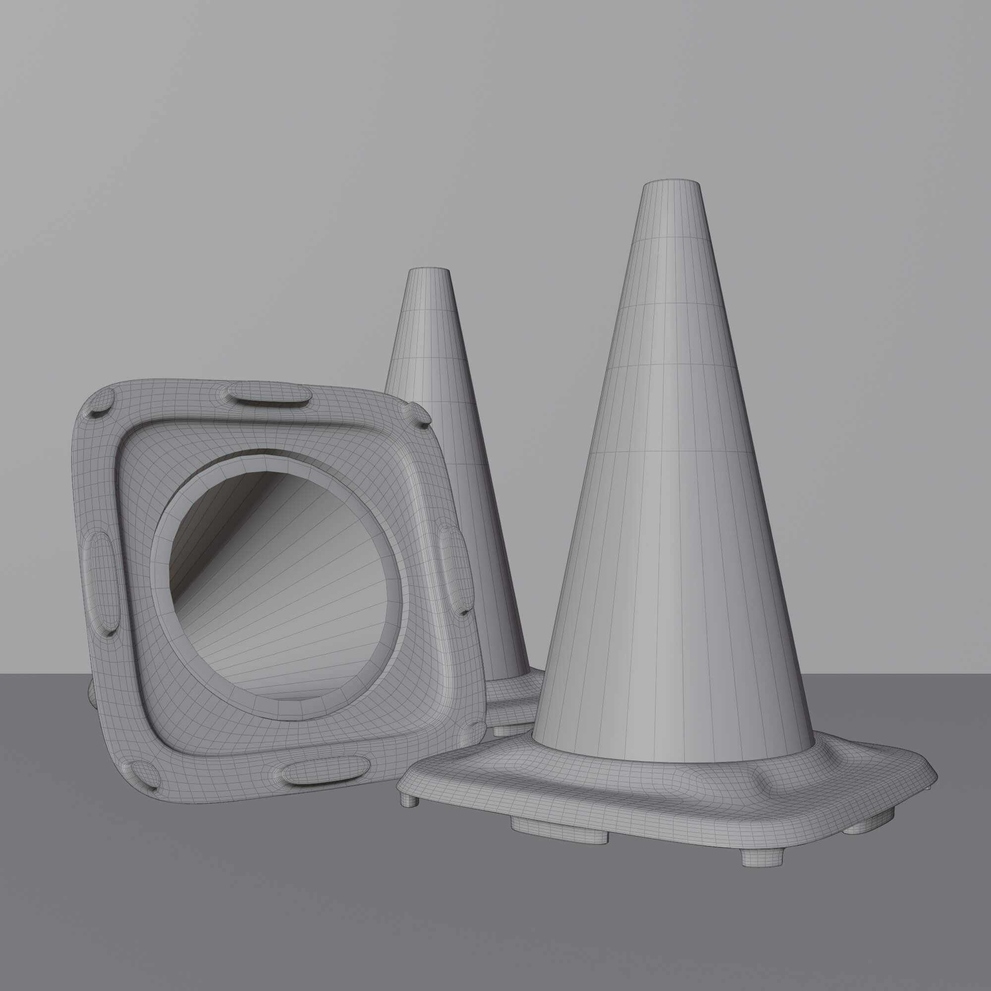 Traffic Cone - 3D Model by madakar25