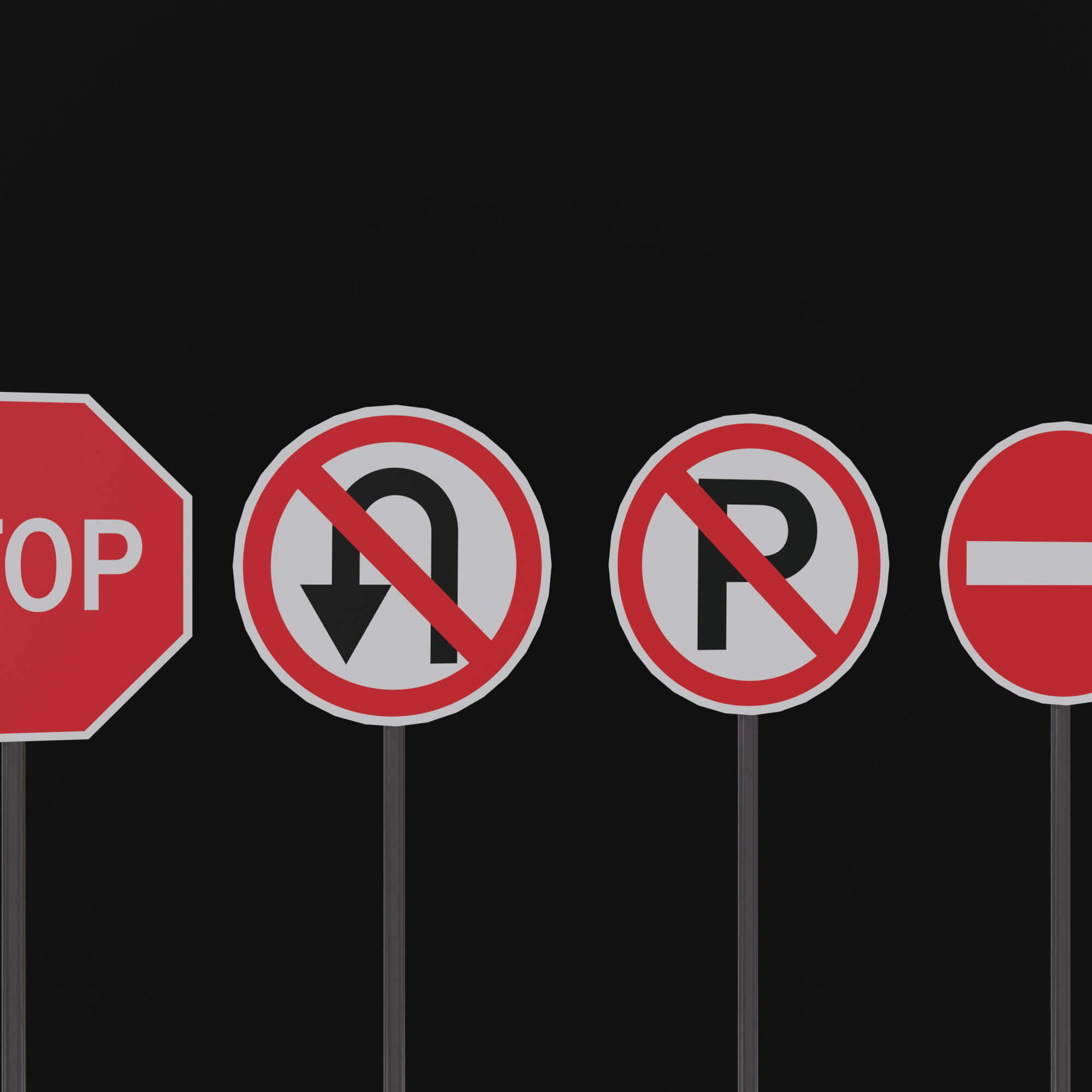 Traffic Sign - 3D Model by madakar25