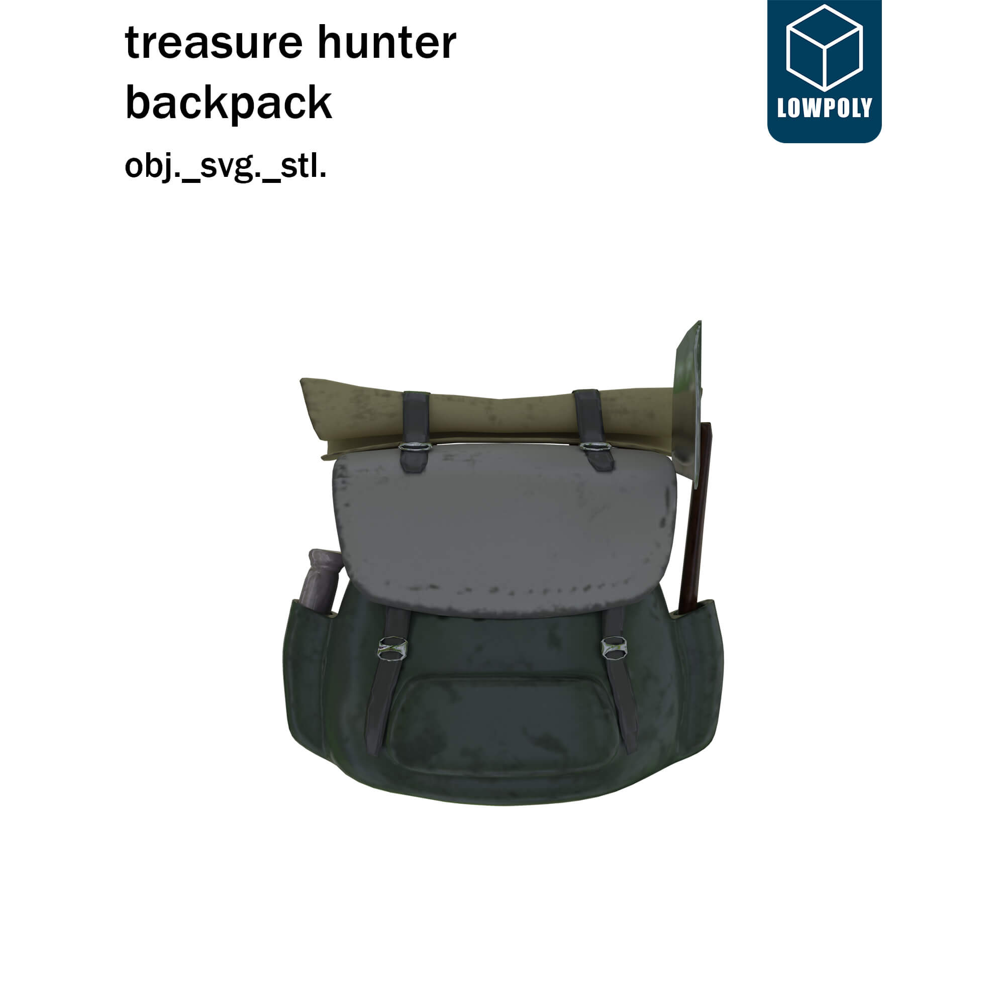 Treasure Hunter Backpack - 3D Model by madakar25