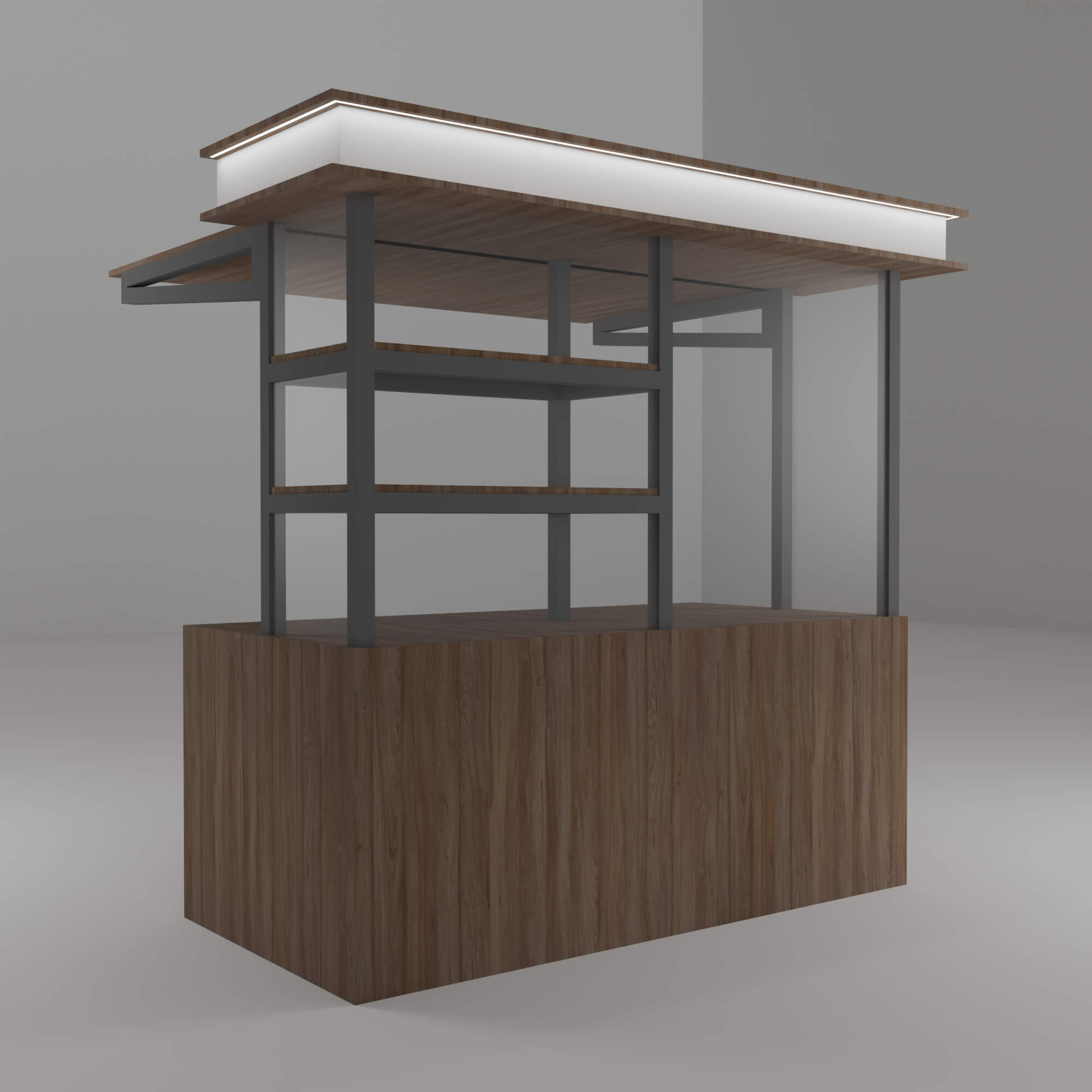 Universal Store Booth V1 - 3D Model by madakar25
