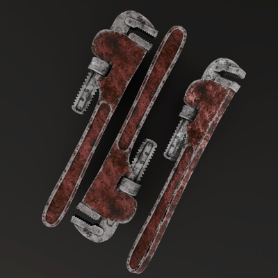 Wrench Tool Low Poly - 3D Model by madakar25