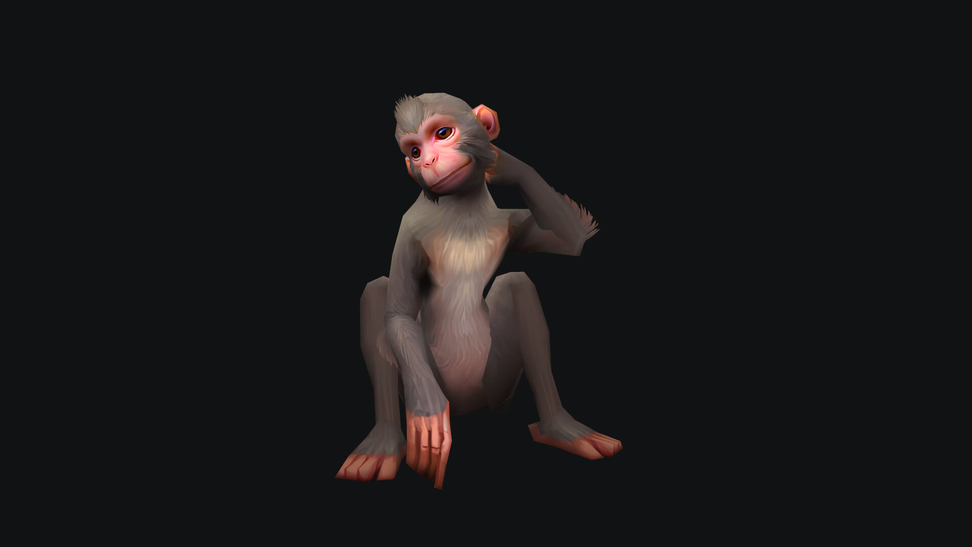 Aniamted Monkey - 3D Model by MadeCG