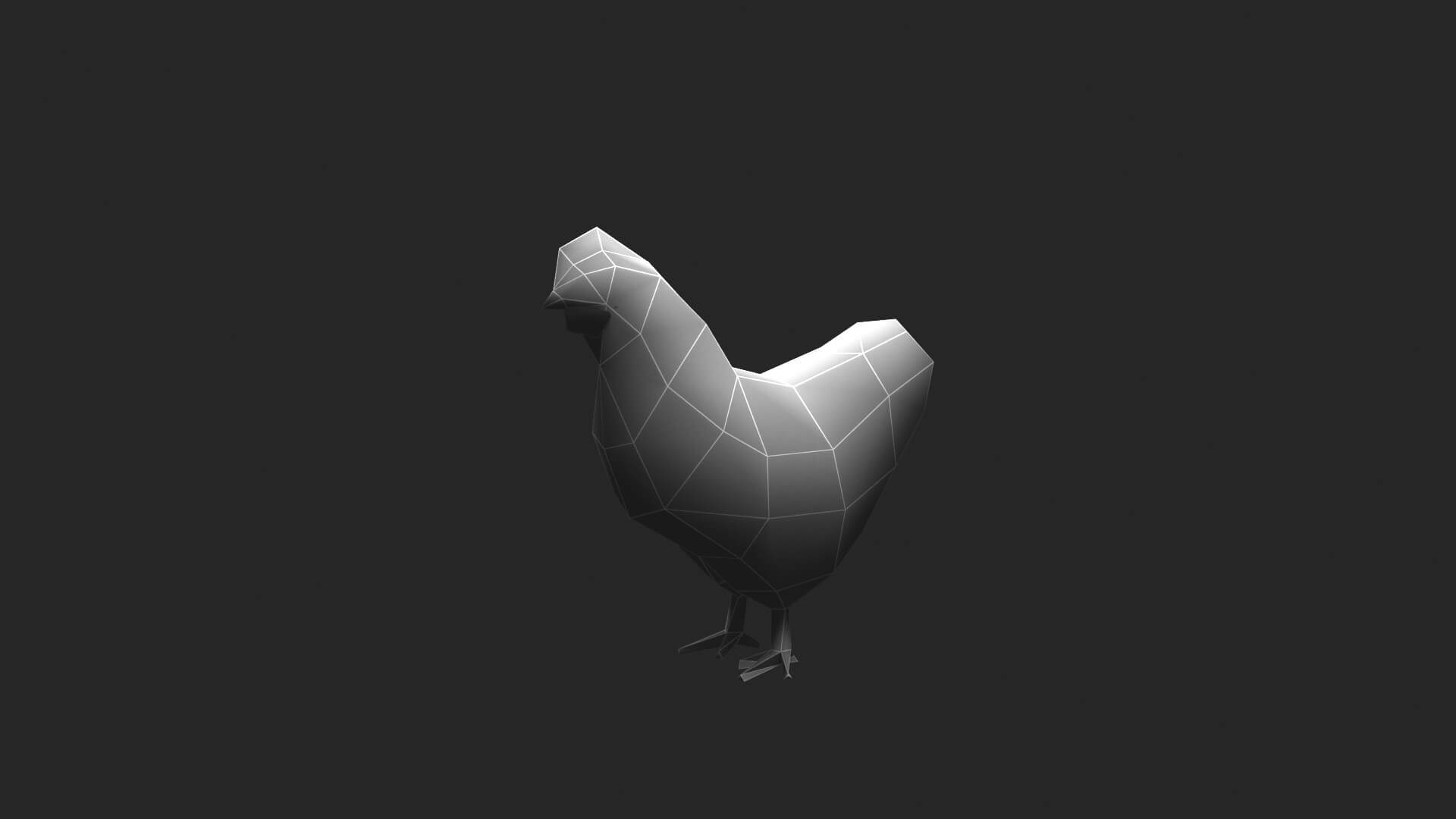 Animated Chicken - 3D Model by MadeCG